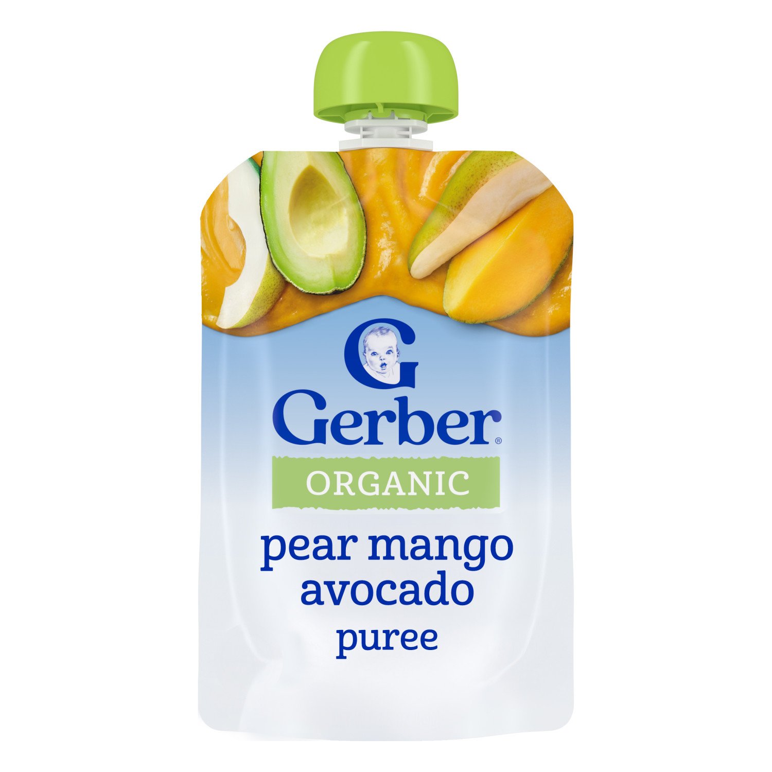 Gerber Organic for Baby Wonderfoods Pouch - Pear Mango & Avocado - Shop ...