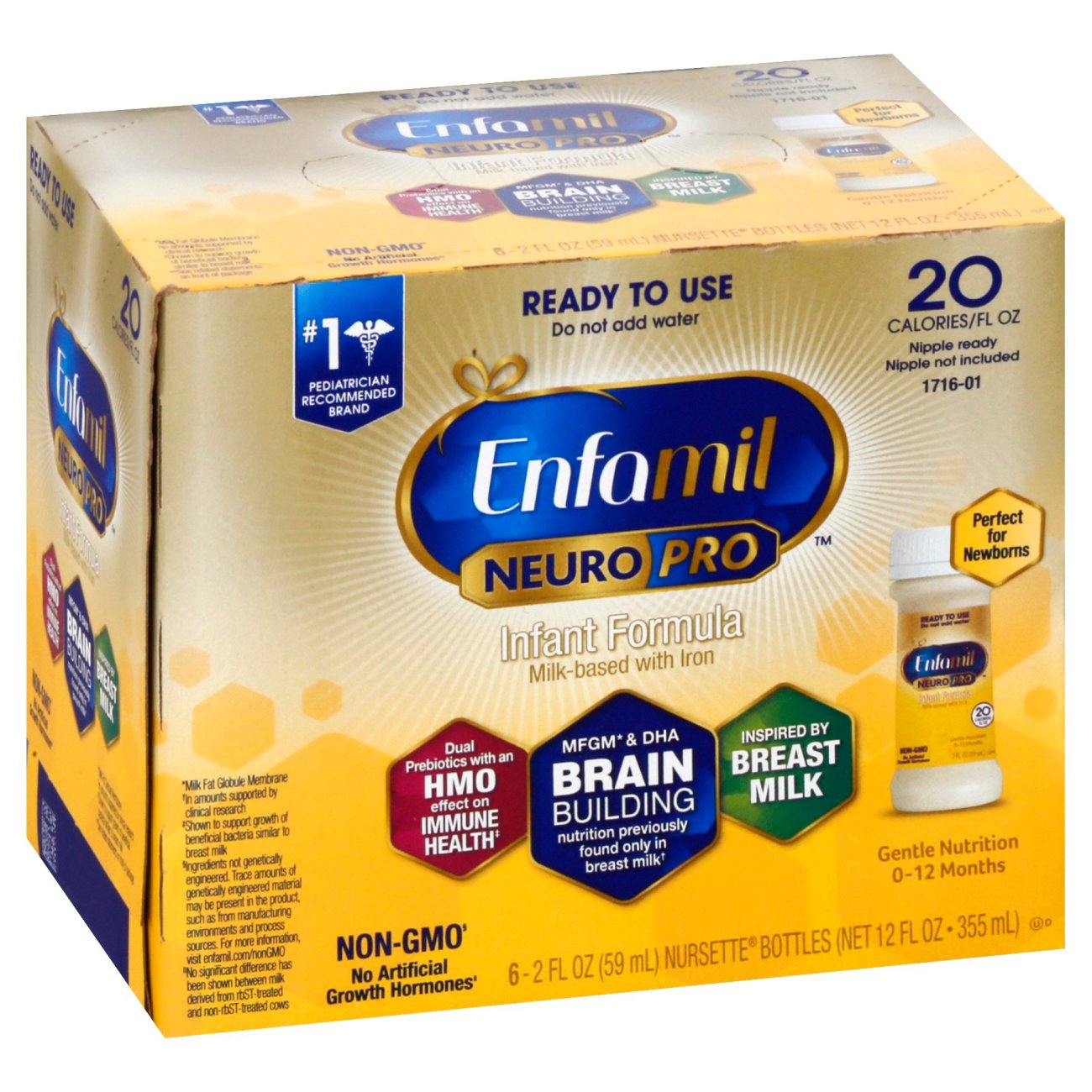 Enfamil NeuroPro Infant Formula 2 oz Bottles - Shop Formula at H-E-B