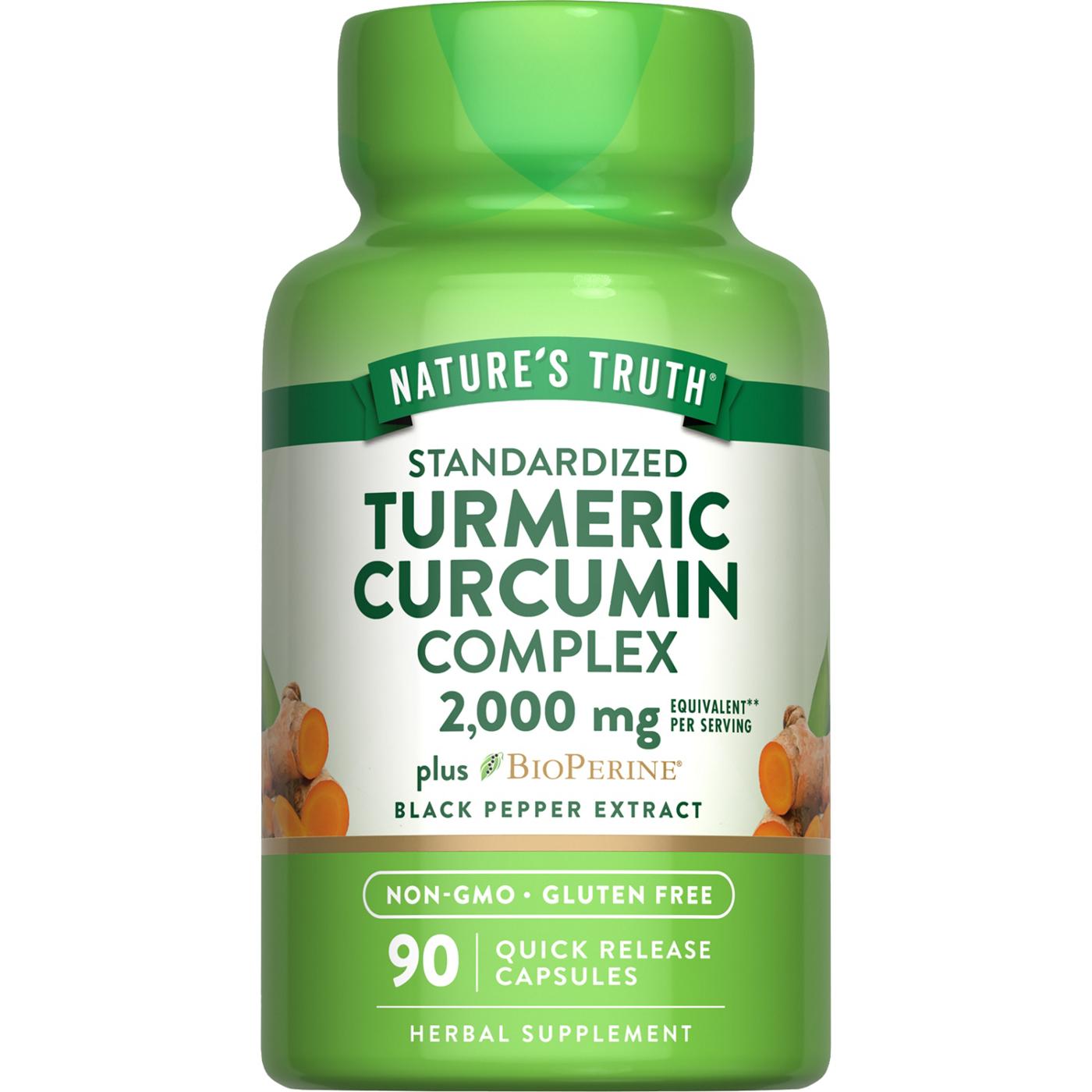 Nature's Truth Turmeric Curcumin Complex Quick-Release Capsules - Shop ...