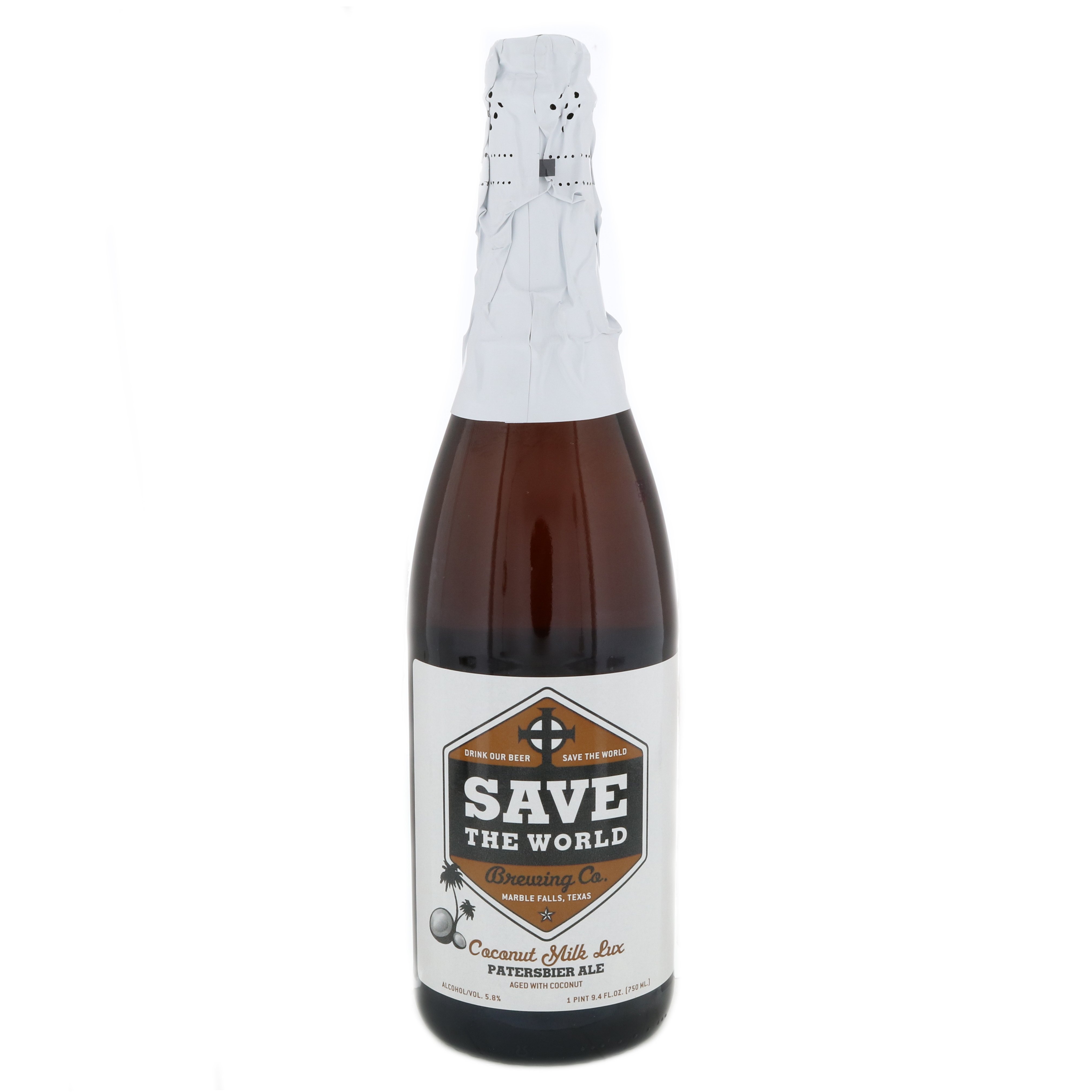Save the World Coconut Milk Lux Patersbier Ale Beer - Shop Beer at H-E-B