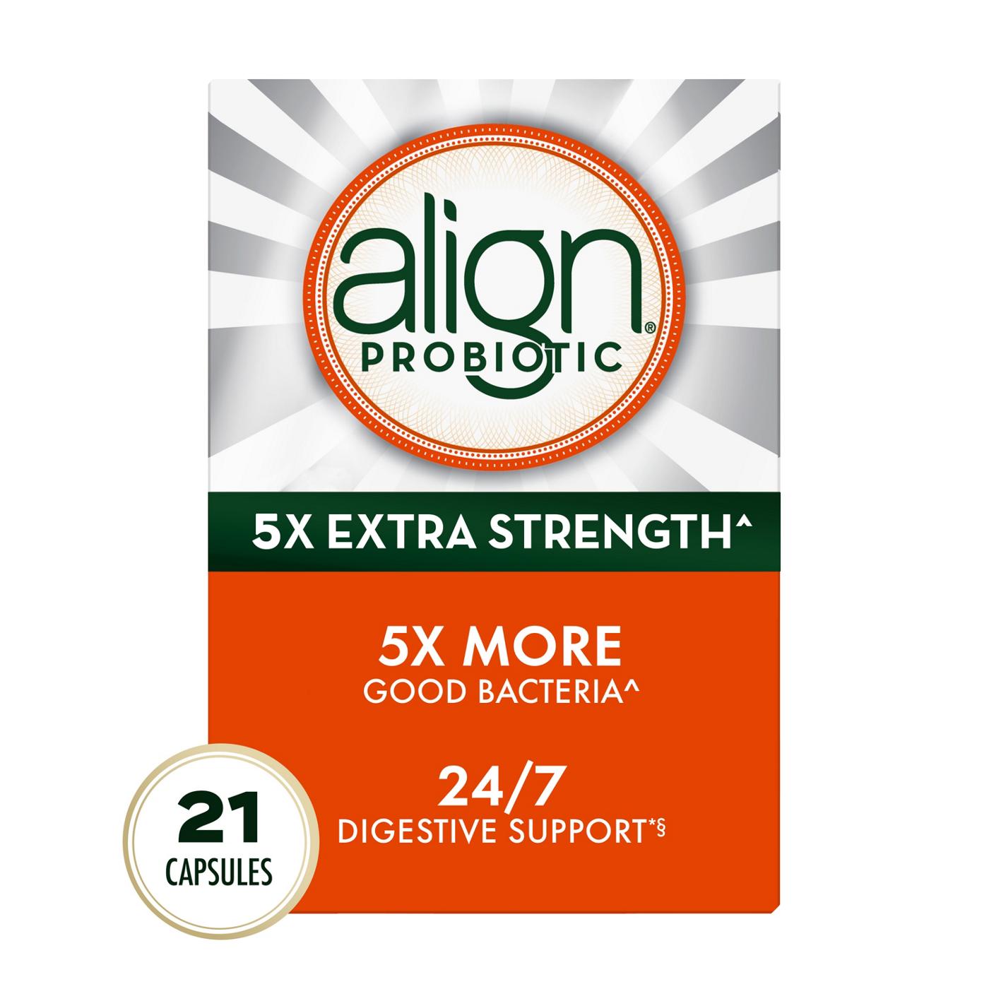 Align Probiotic Extra Strength Capsules, Probiotics for Digestive ...