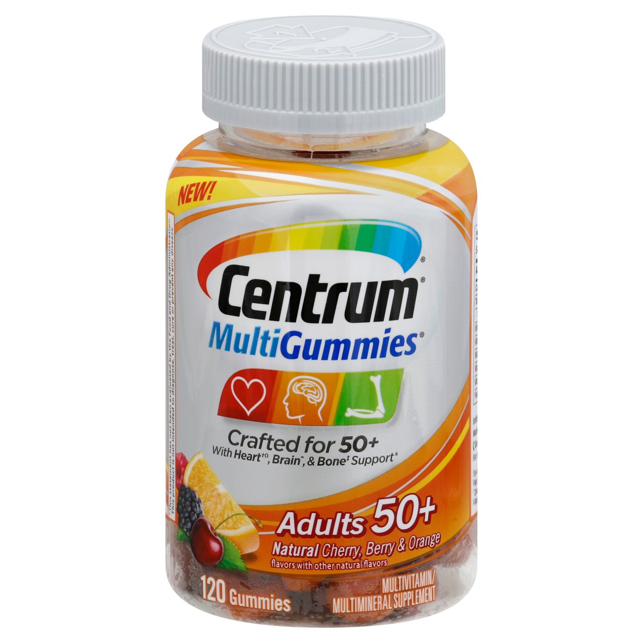 Centrum MultiGummies Adults 50+ Natural Cherry Berry Orange - Shop ...