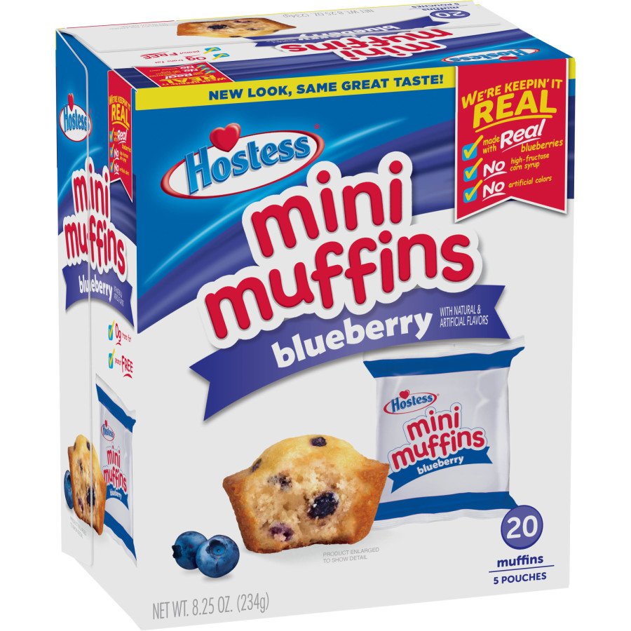 Hostess Blueberry Mini Muffins - Shop Snack Cakes at H-E-B