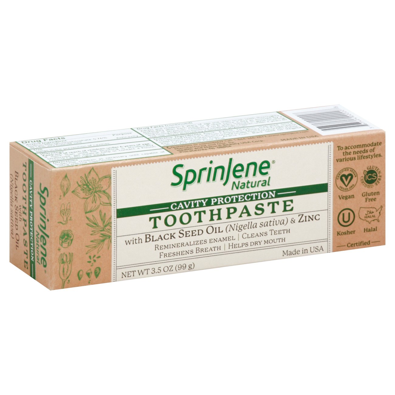 SprinJene Natural Cavity Protection Toothpaste - Shop Toothpaste at H-E-B