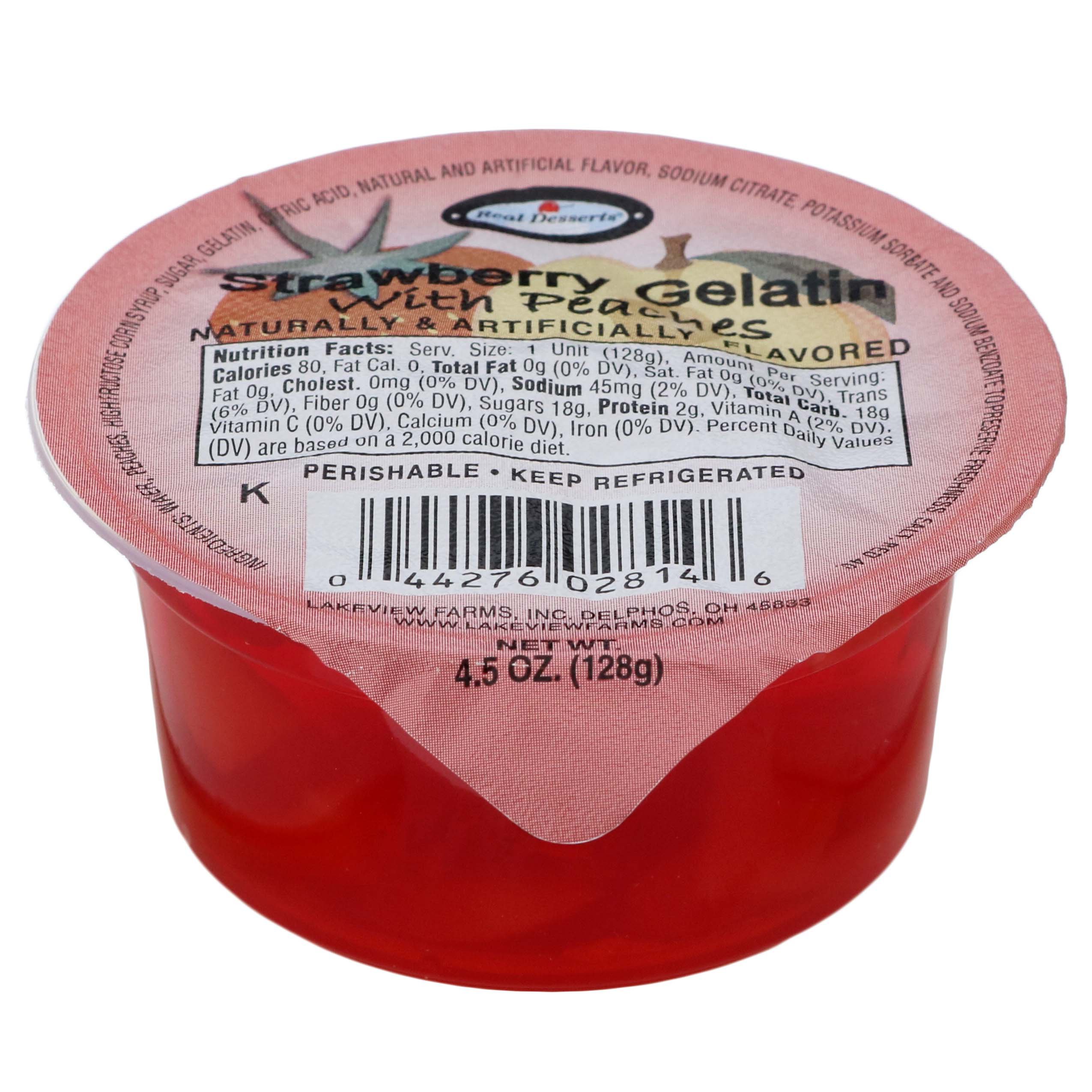 Lakeview Farms Strawberry Gelatin with Peaches - Shop Pudding & gelatin ...