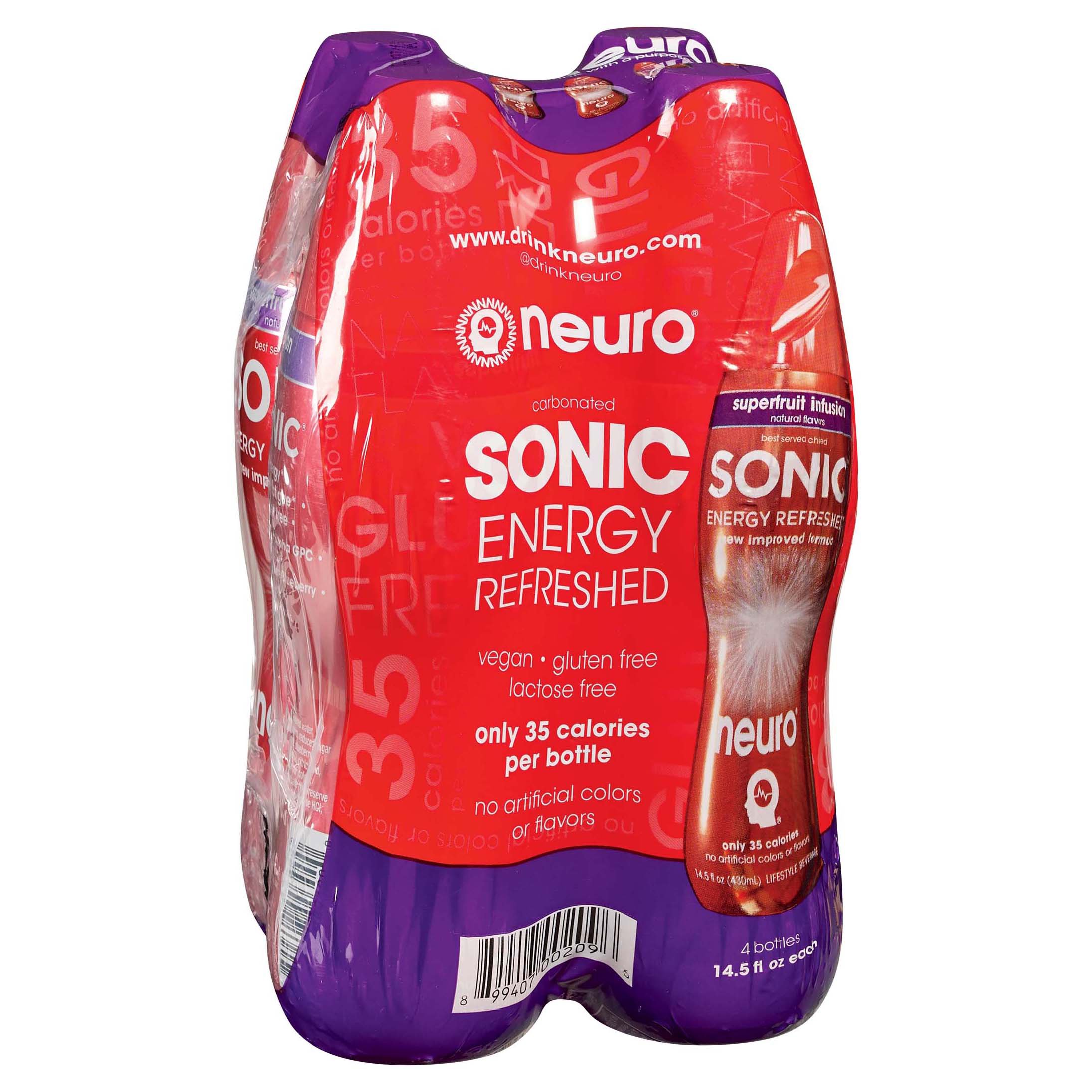 Neuro SONIC Superfruit Infusion Nutritional Supplement Drink 14.5 oz ...