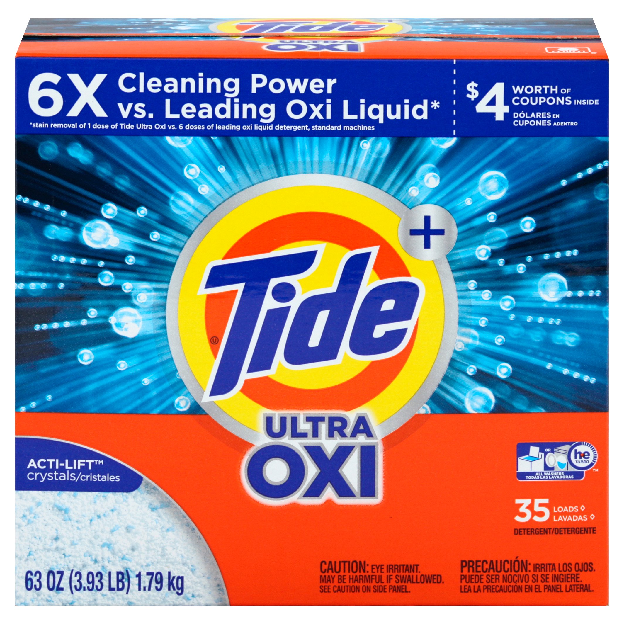 Tide + Ultra OXI HE Turbo Powder Laundry Detergent, 35 Loads - Shop ...