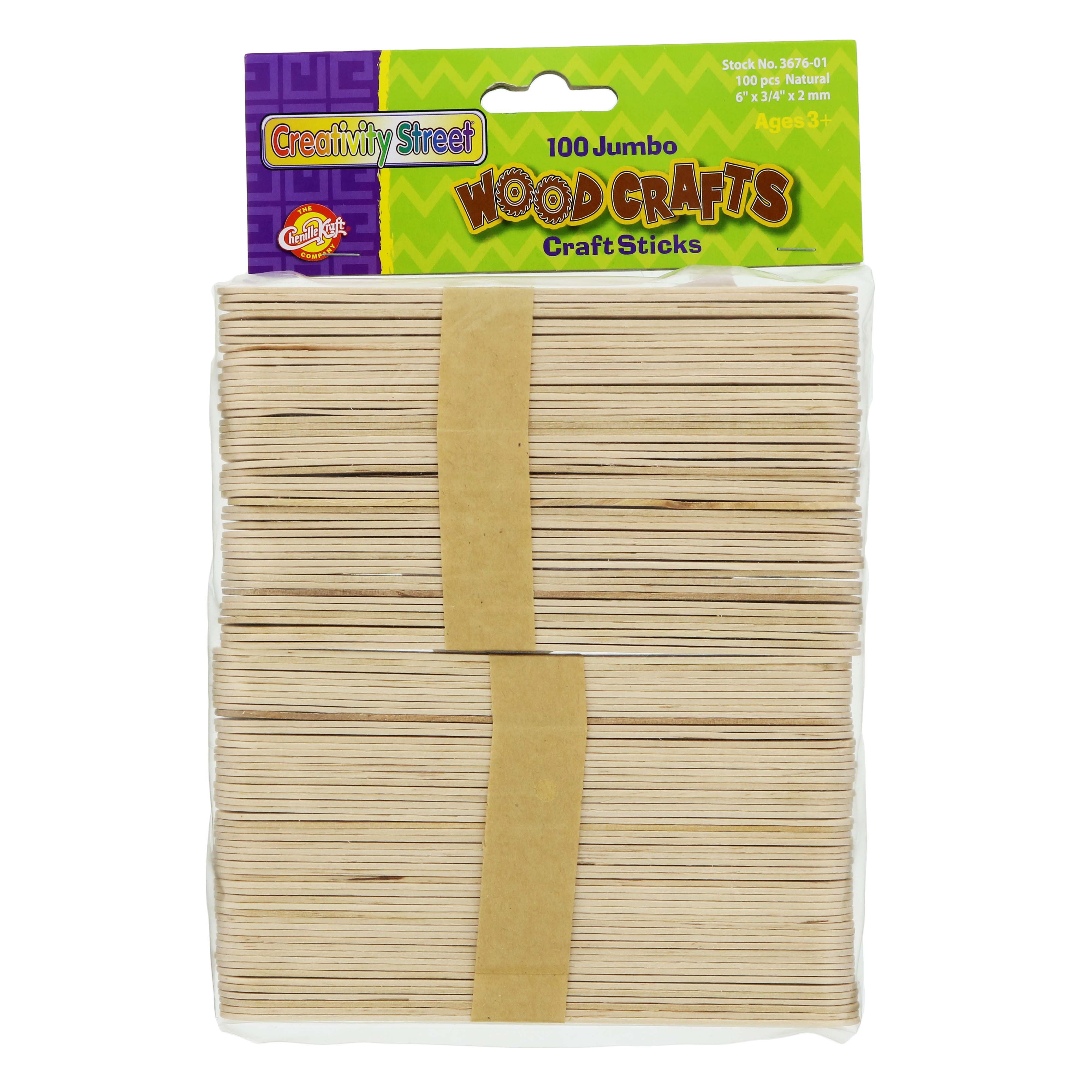 Creativity Street Sticks Jumbo Natural - Shop Craft basics at H-E-B