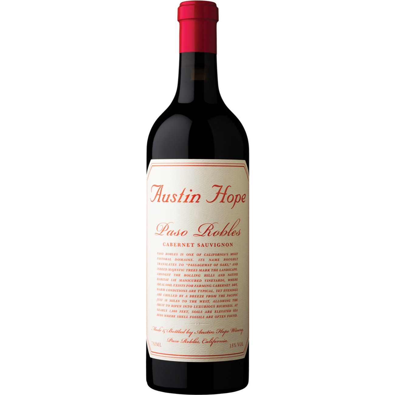 Austin Hope Paso Robles Cabernet Sauvignon California Red Wine, 750 ml ...
