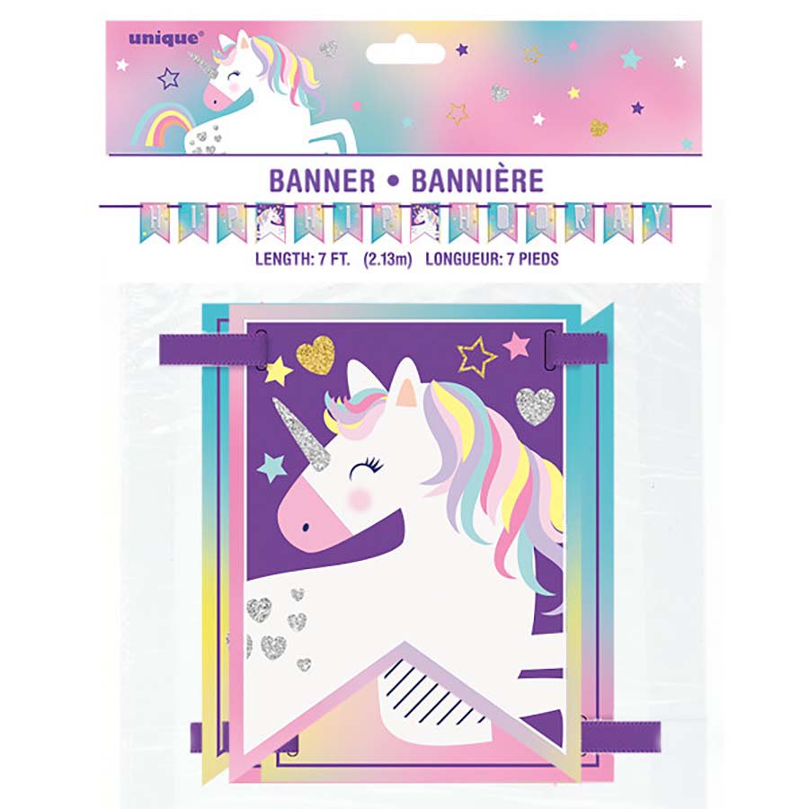 Unique Unicorn Party Pennant Banner - Shop Party decor at H-E-B