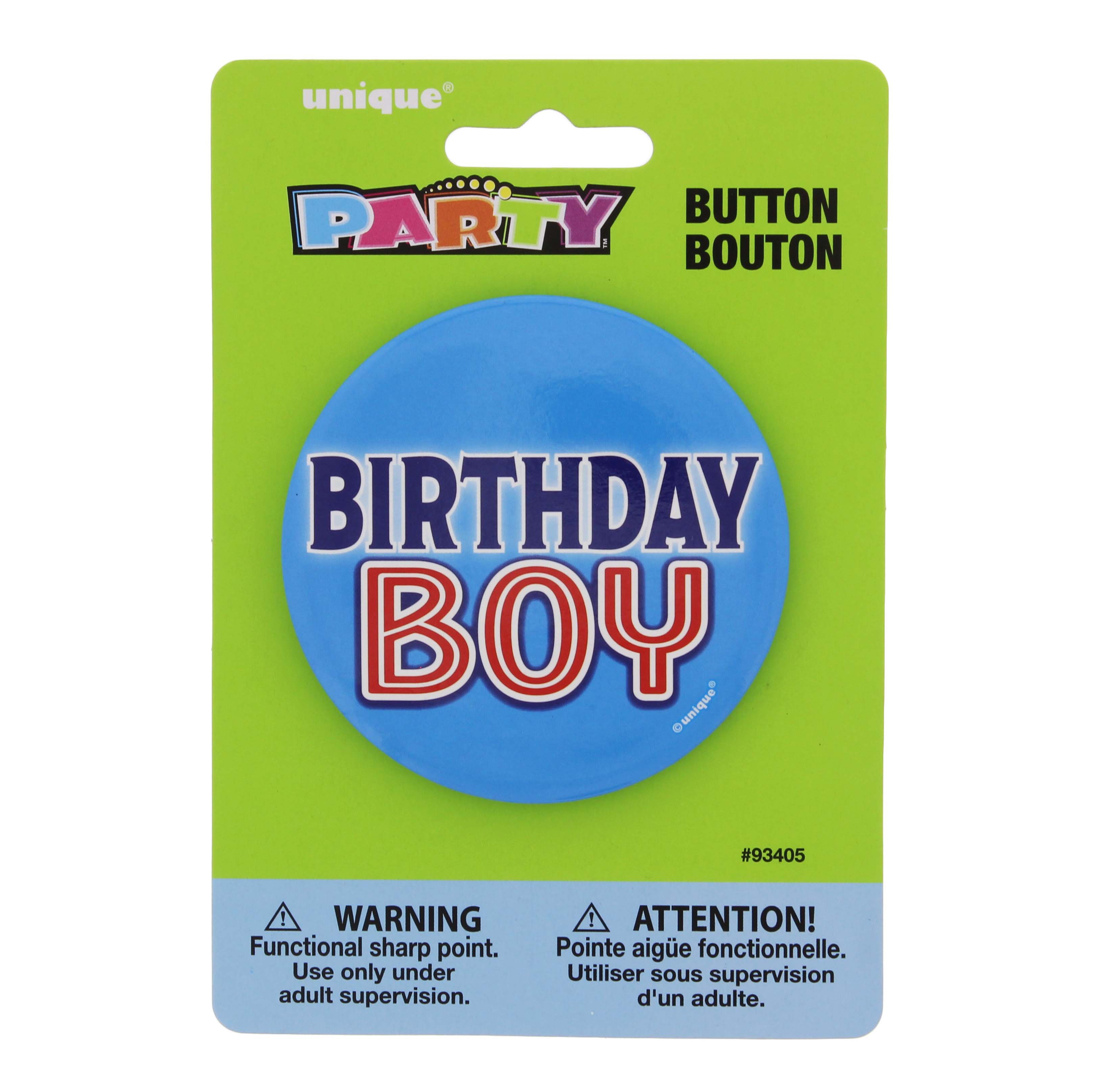 unique Party Birthday Boy Button - Shop Favors at H-E-B