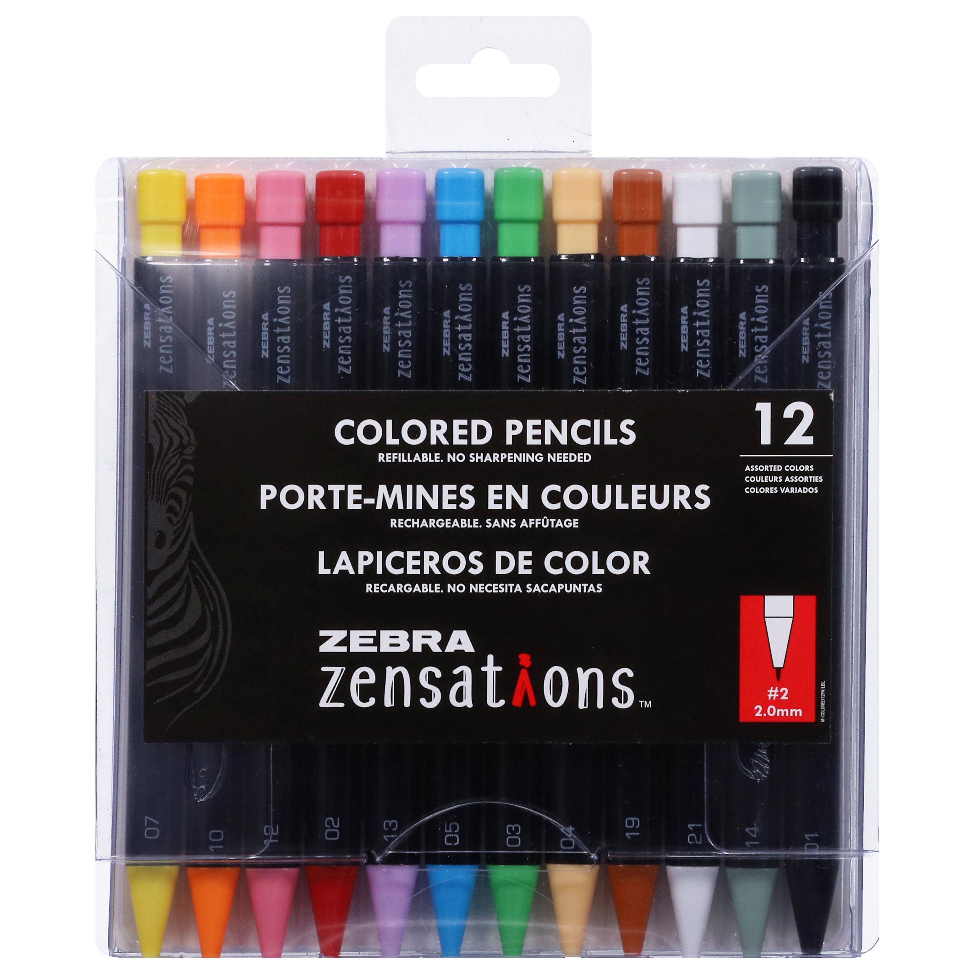 Zebra Zensations Colored Pencils - Assorted Ink - Shop Colored pencils ...