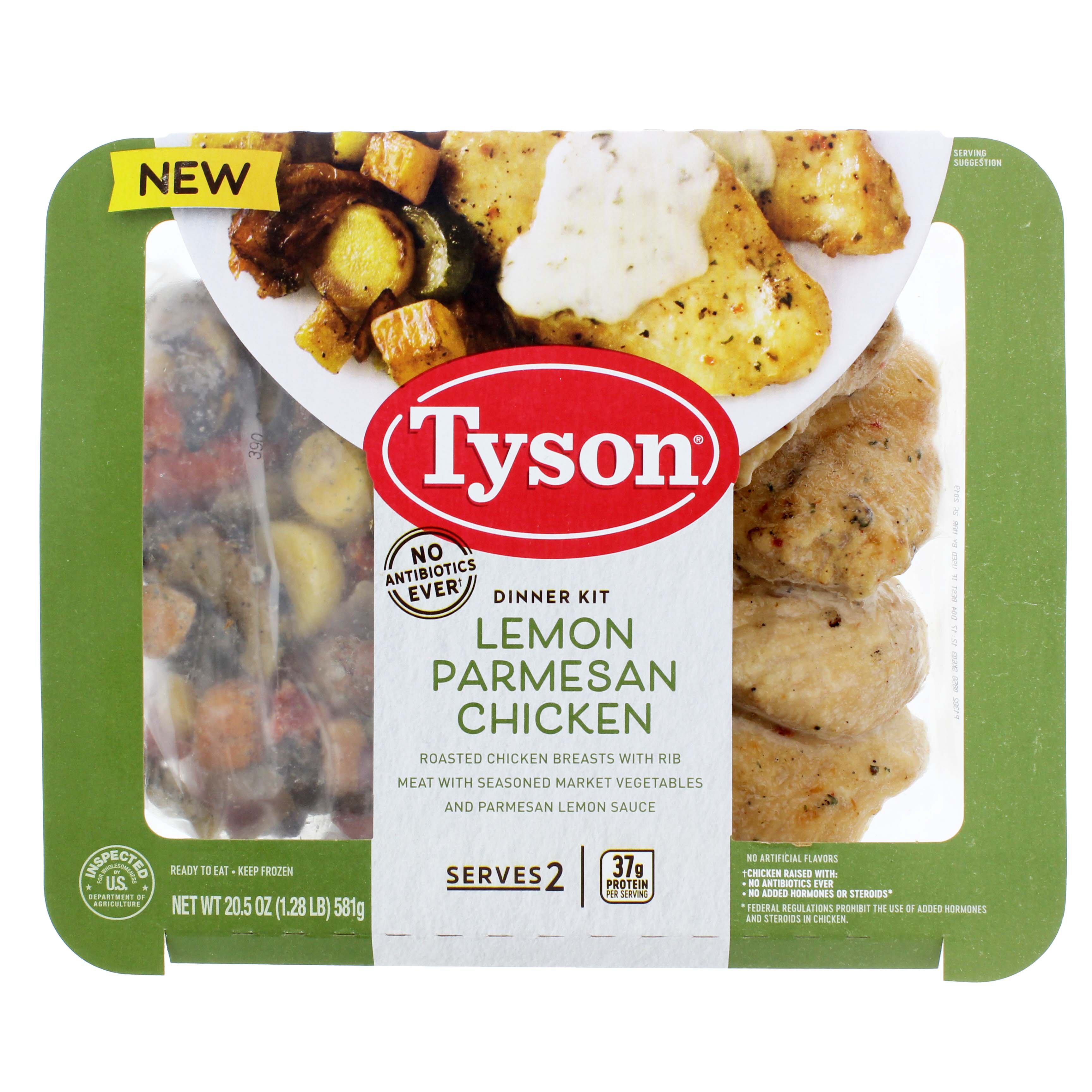 Tyson Fully Cooked Lemon Parmesan Chicken Dinner Kit - Shop Entrees ...