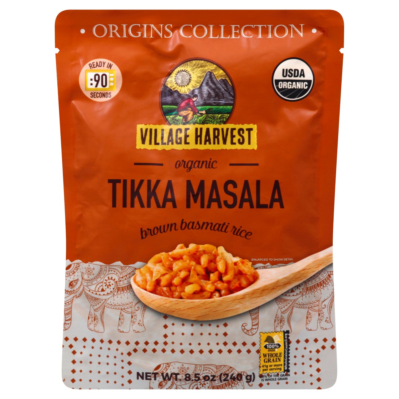 Village Harvest Origins Collection Organic Tikka Masala Brown Basmatti ...