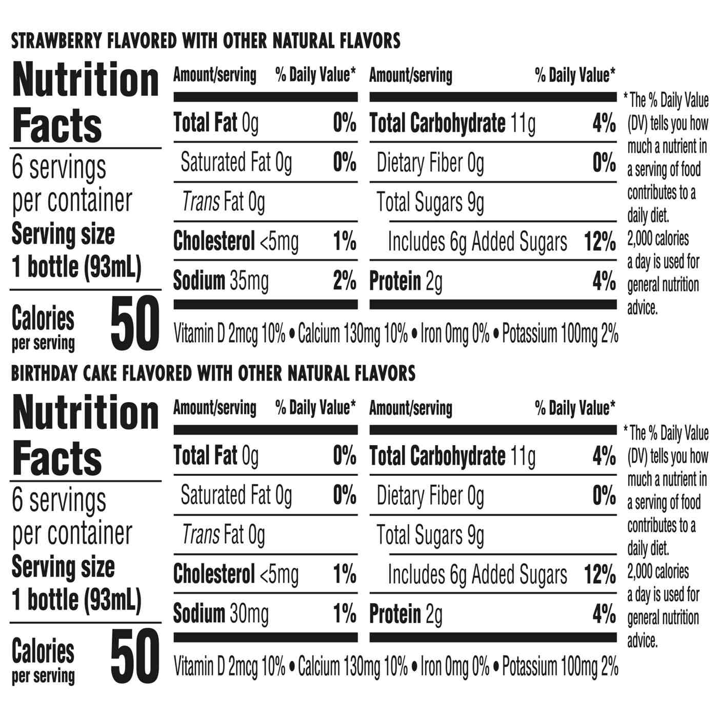 Danimals Smoothies 12 pk Bottles Variety Pack - Strawberry & Birthday ...