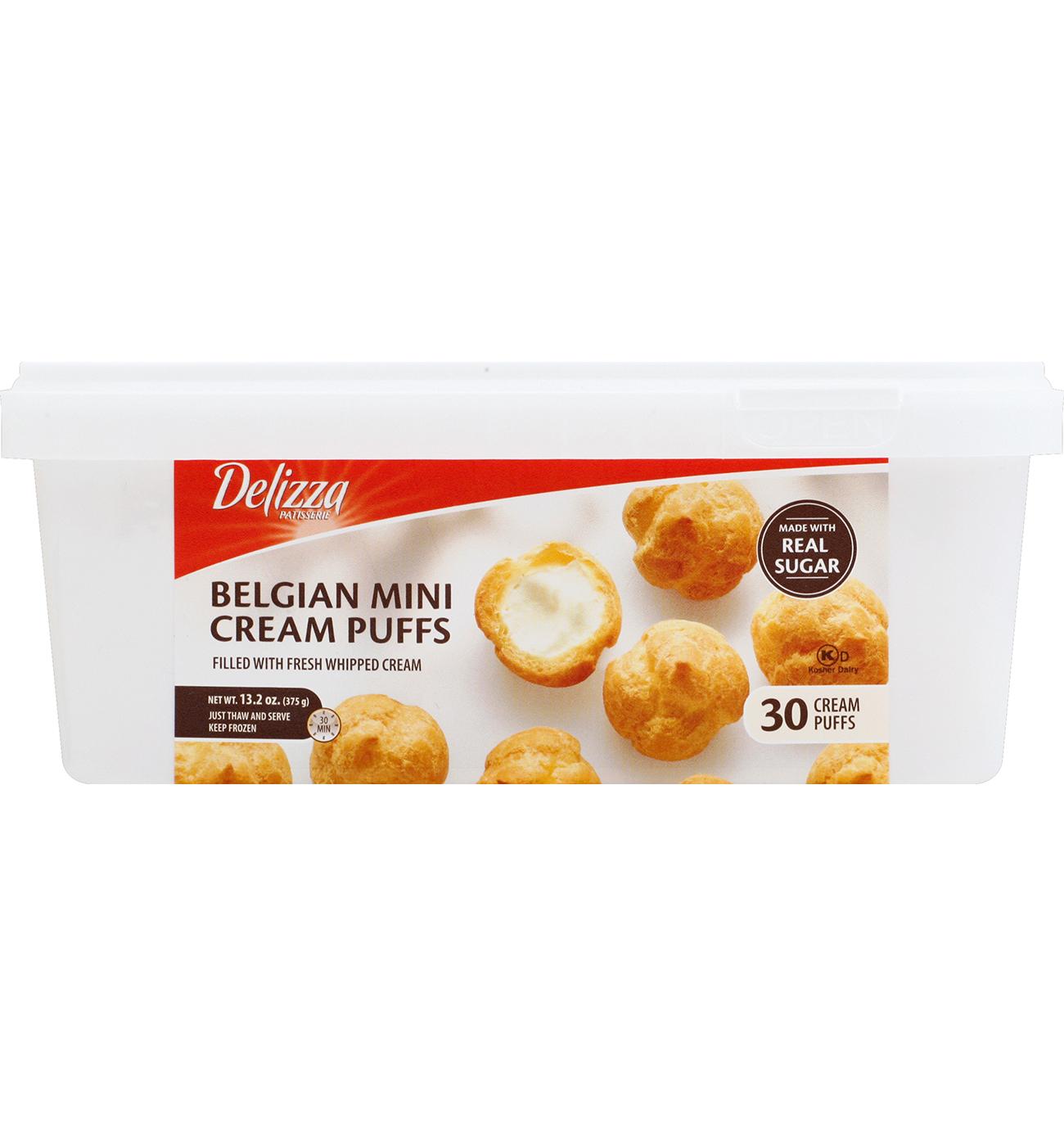 Delizza Belgian Mini Cream Puffs - Shop Cream puffs & eclairs at H-E-B