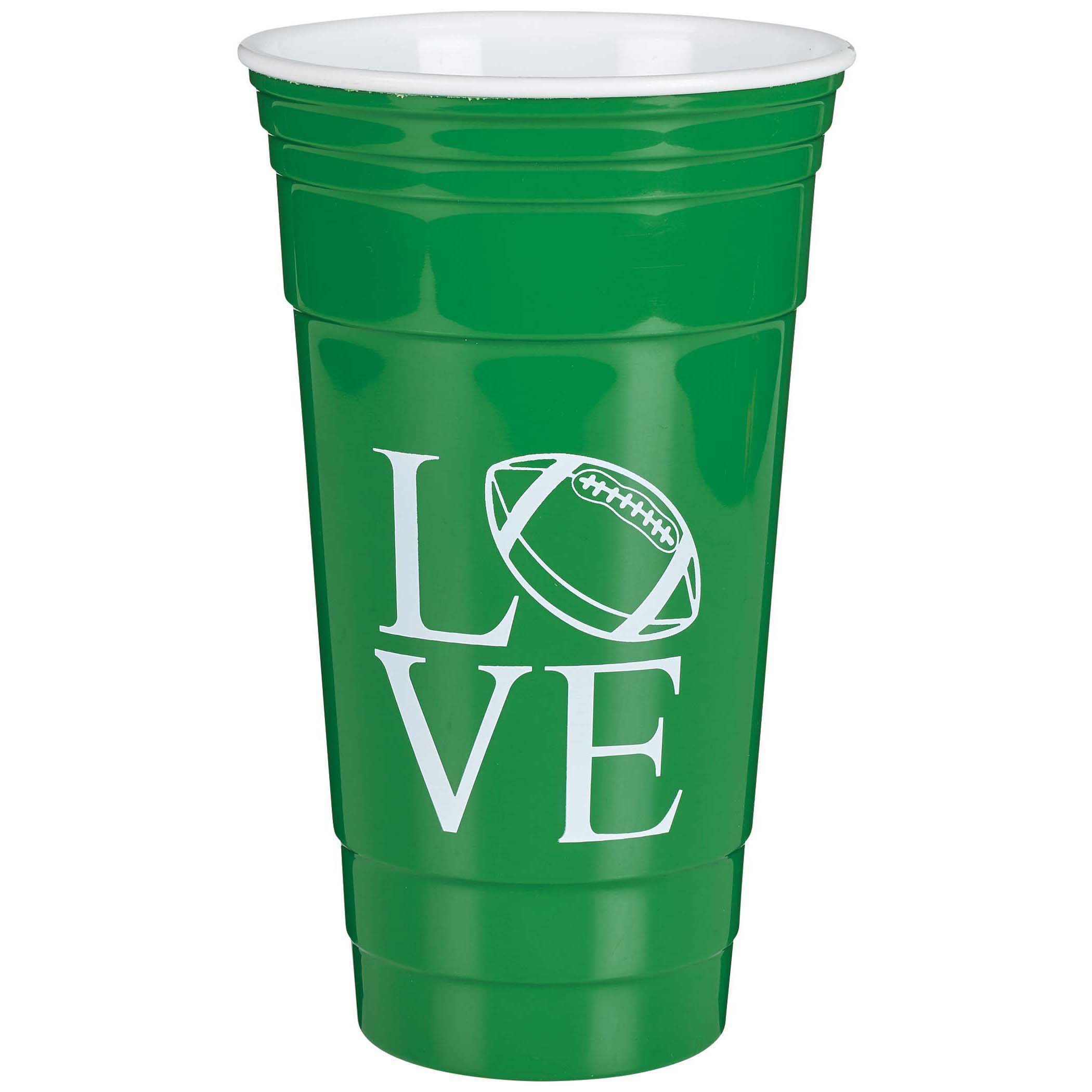All About U Football Cup Green - Shop Travel & to-go at H-E-B