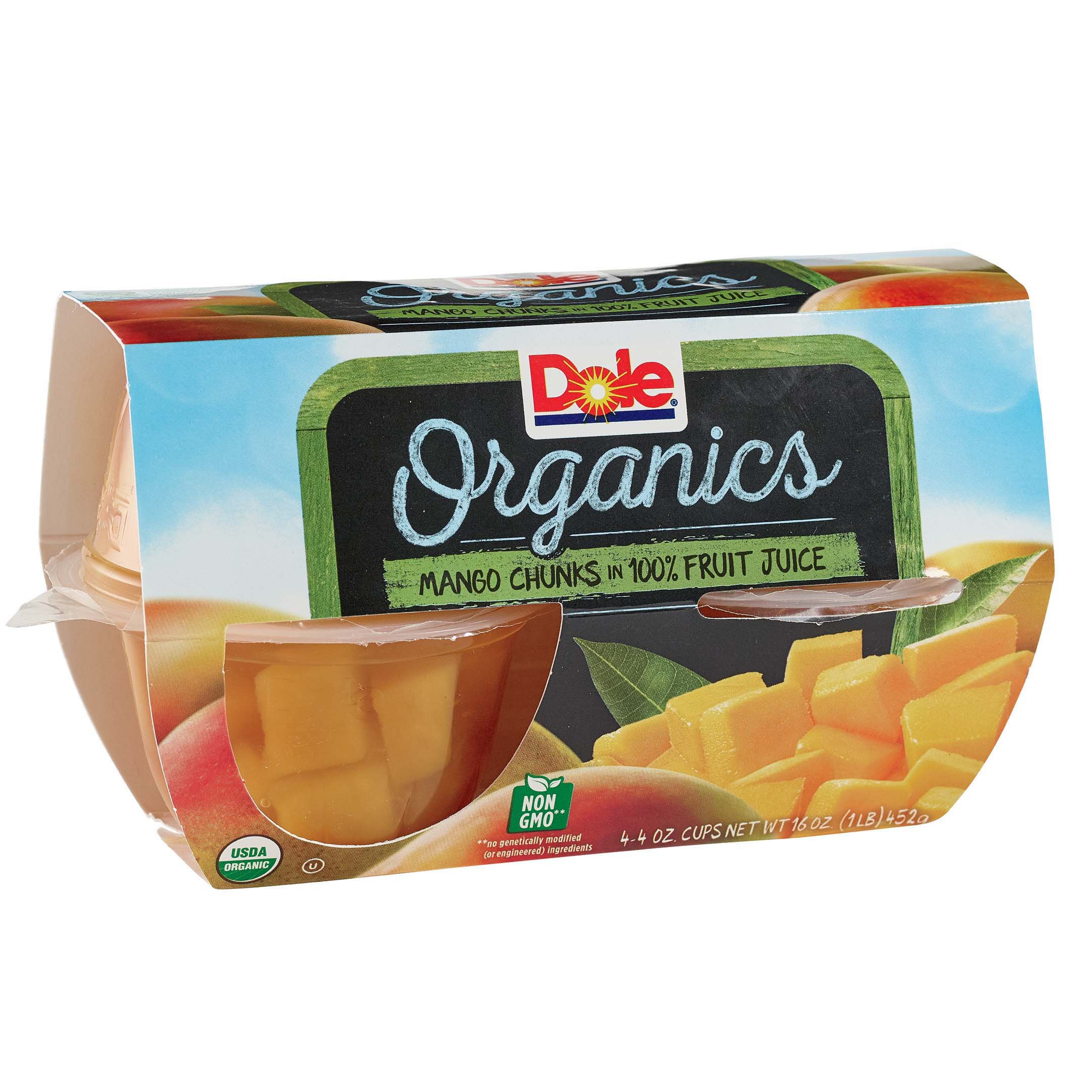Dole Organics Mango Chunks In 100% Fruit Juice - Shop Fruit at H-E-B