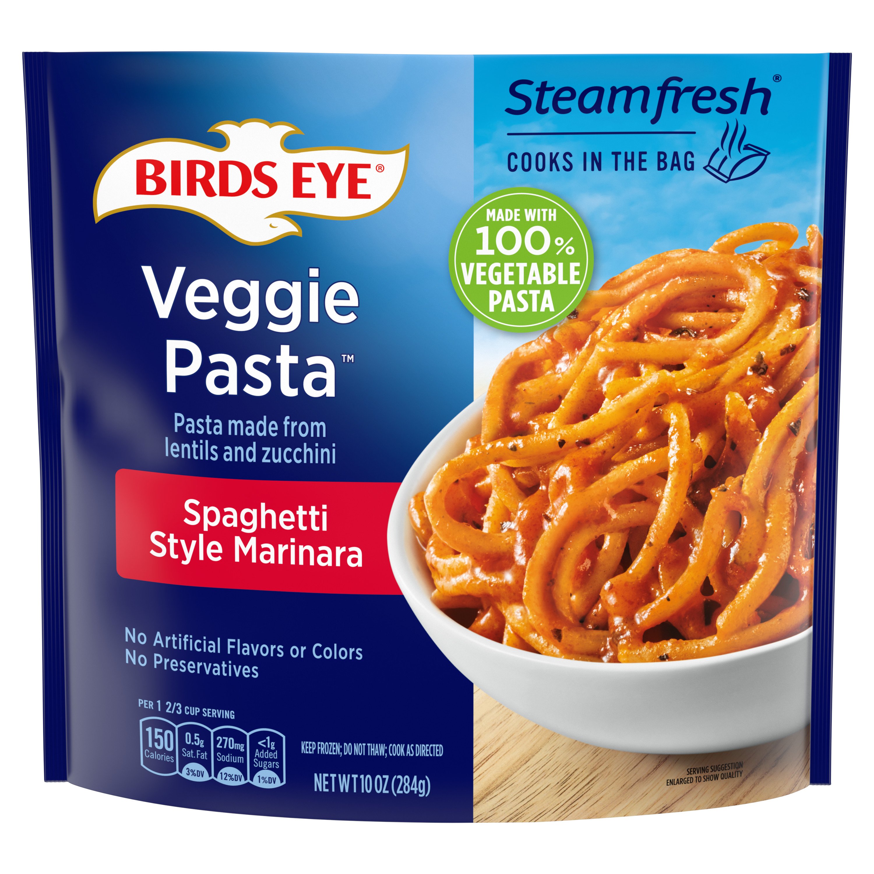 Birds Eye Frozen Steamfresh Veggie Pasta - Spaghetti-Style Marinara ...