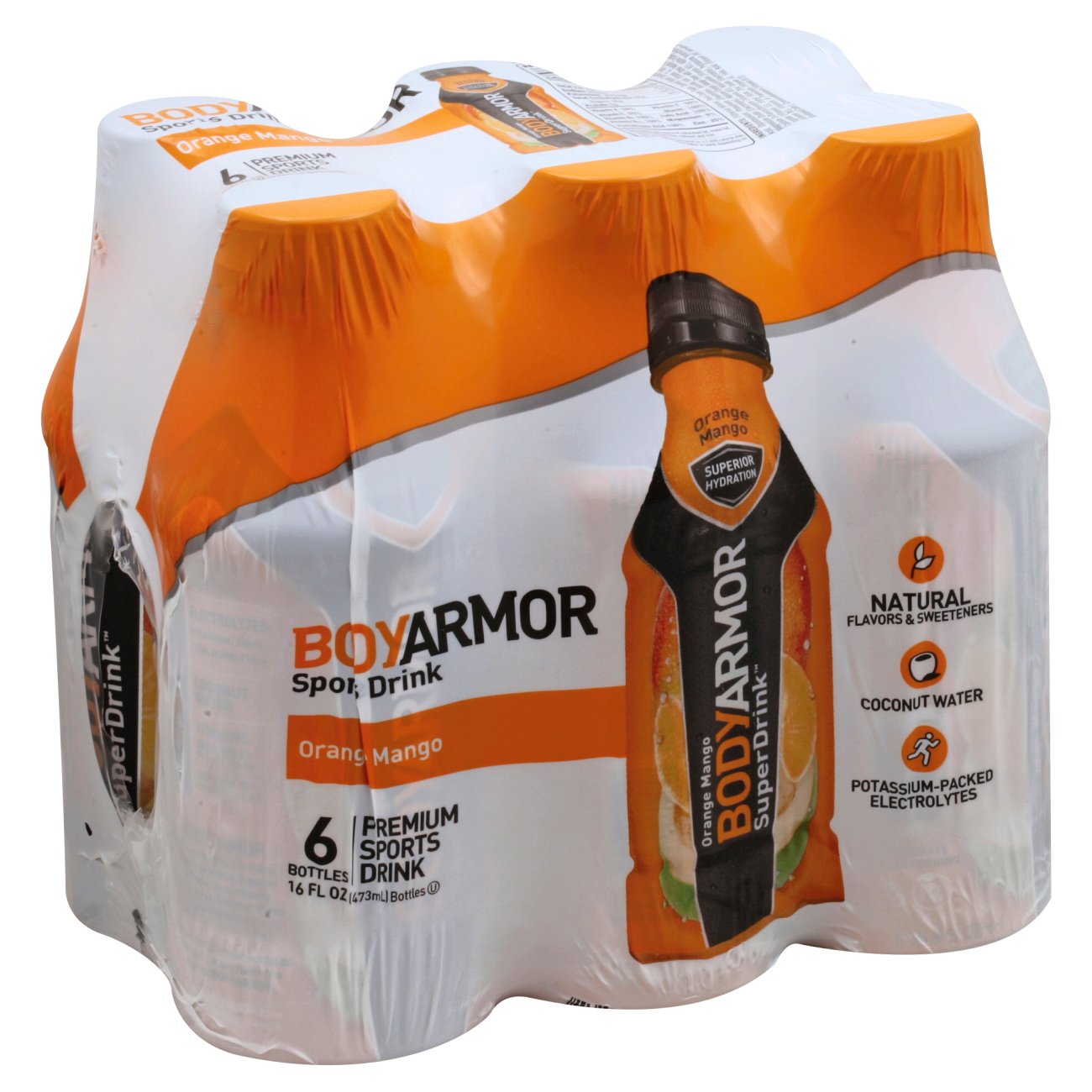 BODYARMOR Orange Mango SuperDrink 6 pk Bottles - Shop Sports & Energy ...