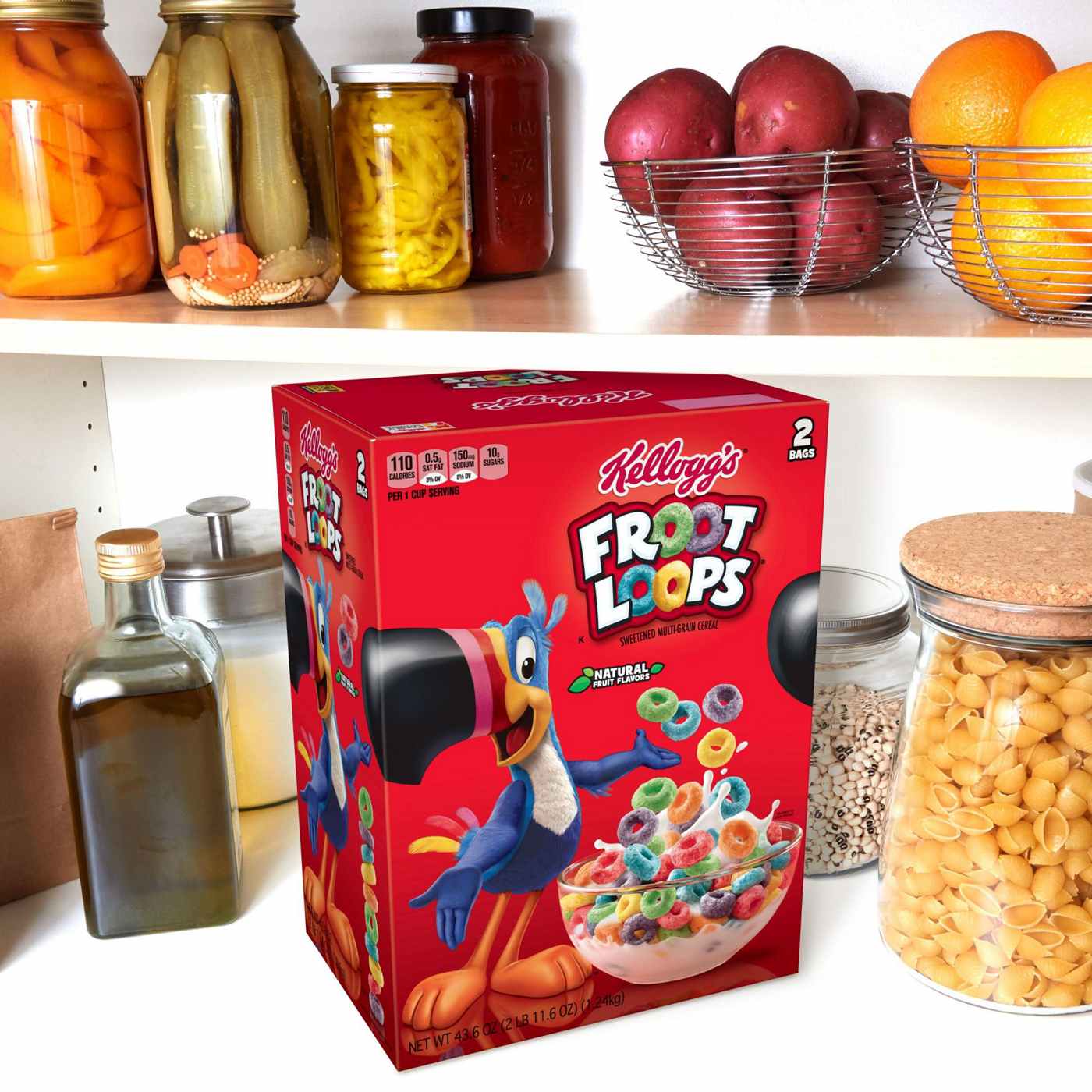 Kelloggs Froot Loops Fruit Flavored Breakfast Cereal Shop Cereal At