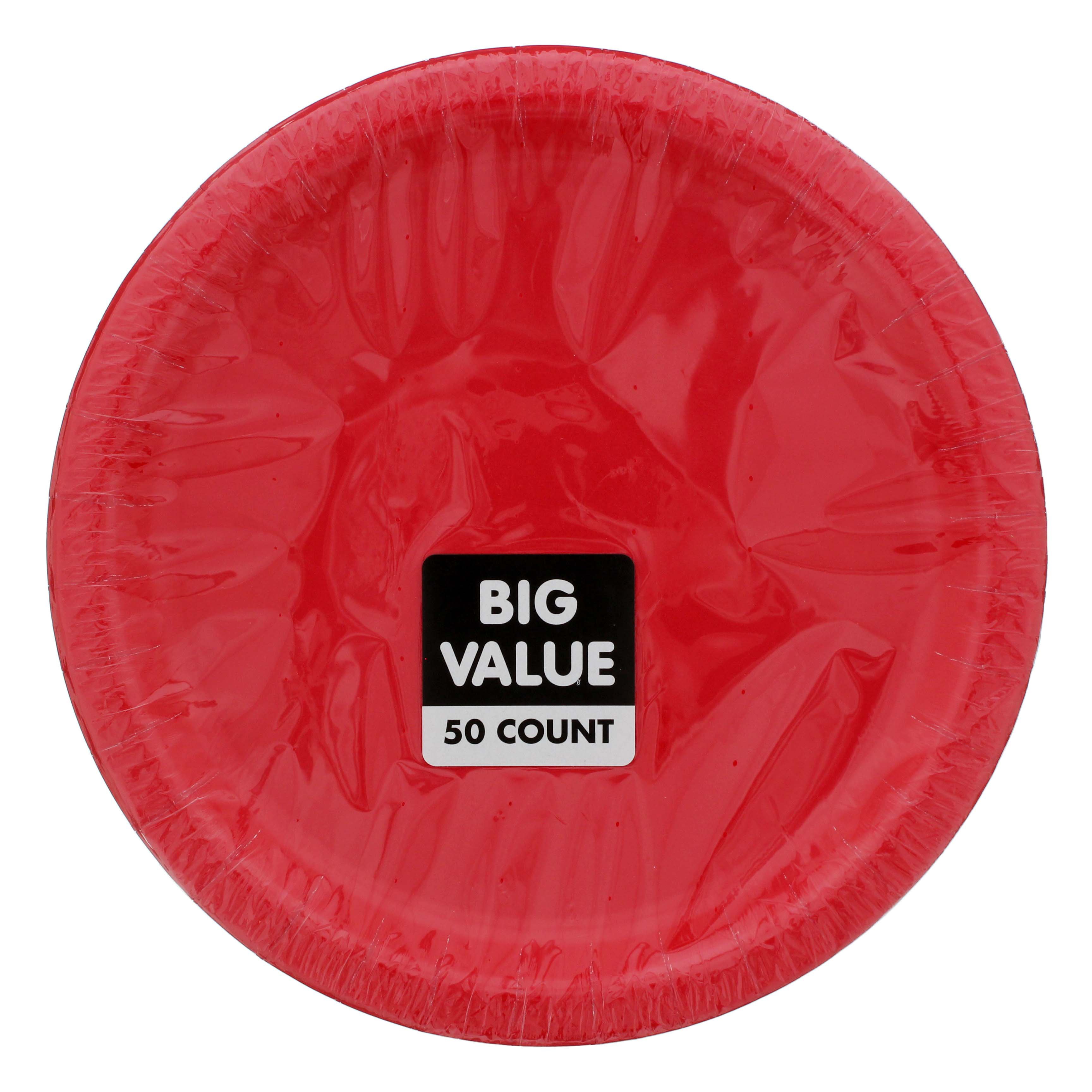 Unique Red Plate Value Pack, 9 inch - Shop Plates & bowls at H-E-B
