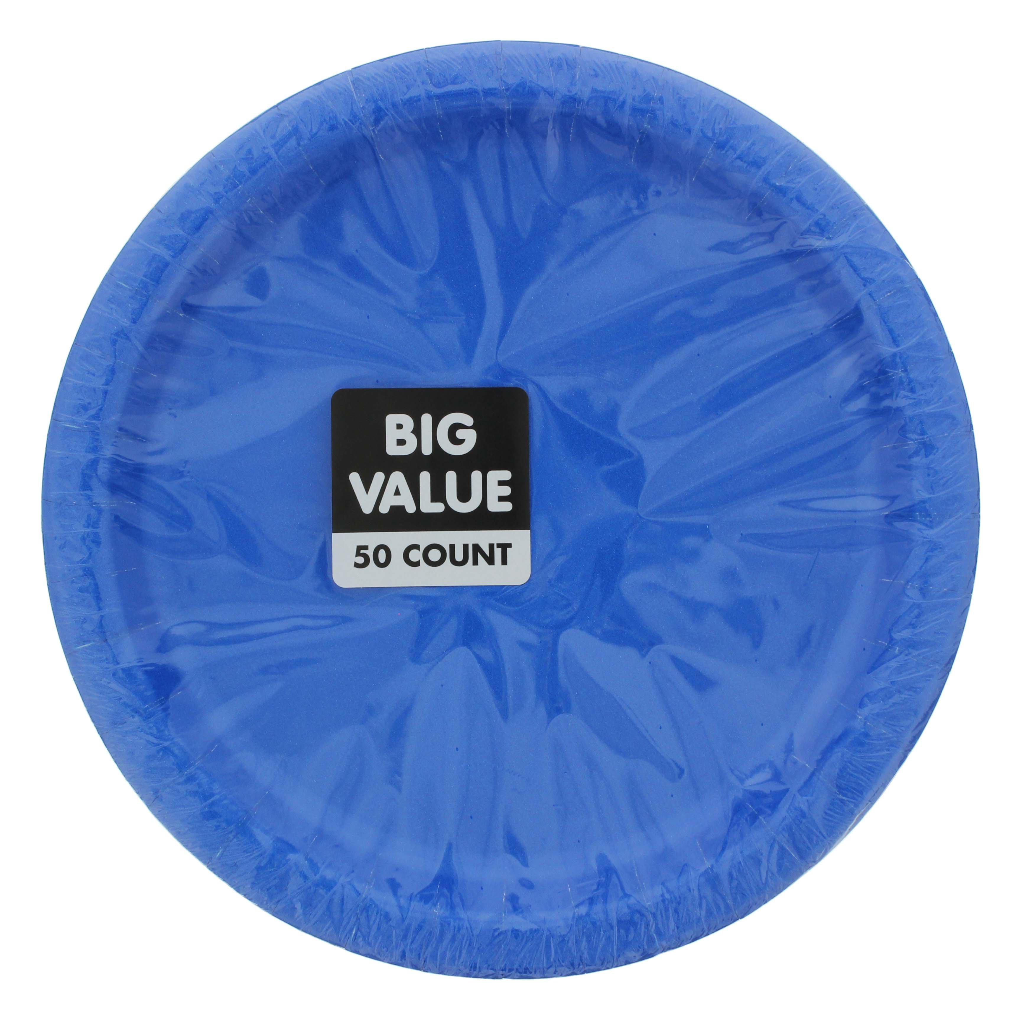 Unique Royal Blue Plate Value Pack, 9 inch - Shop Plates & bowls at H-E-B