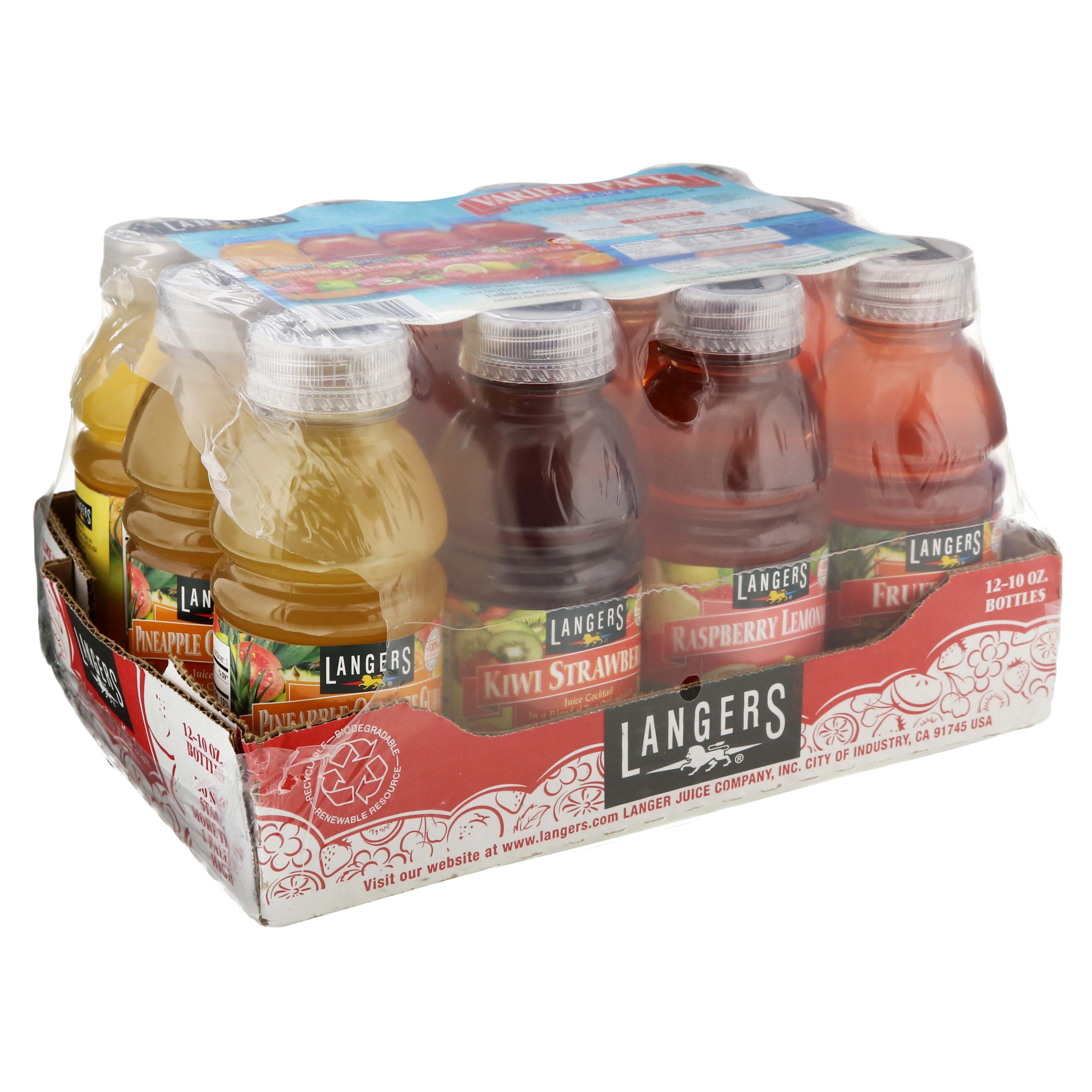 Langers Tropical Juice Variety Pack 10 oz Bottles - Shop Juice at H-E-B