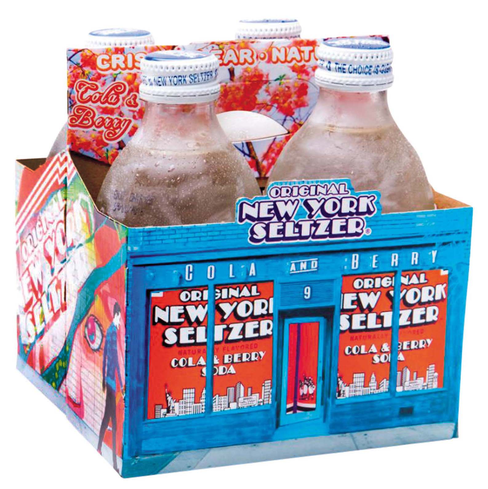 Original New York Seltzer Cola and Berry Soda 10 oz Bottles - Shop Soda ...