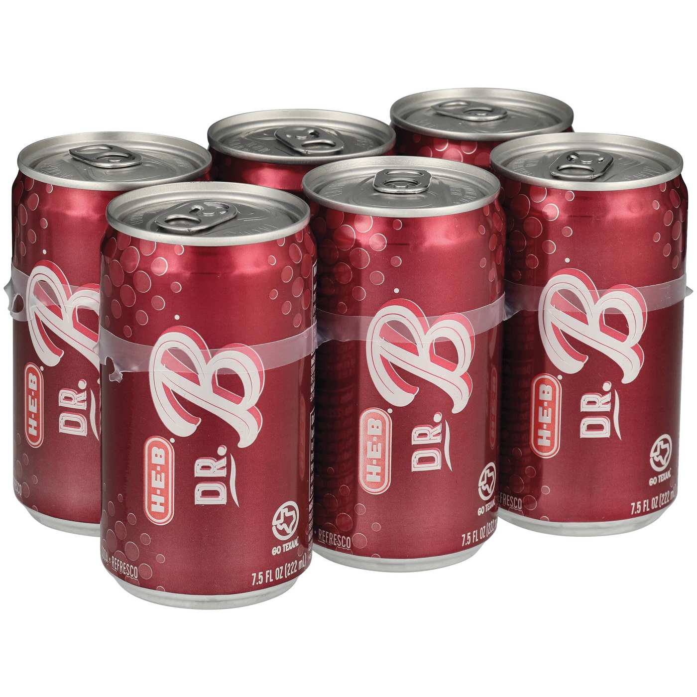 H-E-B Dr. B Soda 6 pk Mini Cans - Shop Soda at H-E-B
