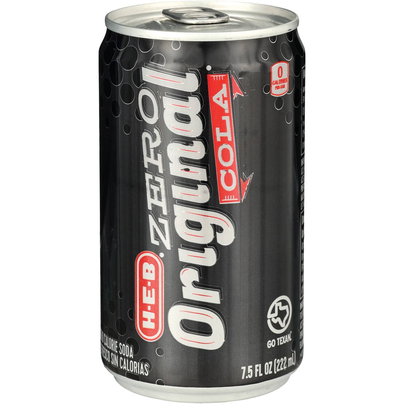 H-E-B Zero Calorie Original Cola 6 pk Mini Cans - Shop Soda at H-E-B