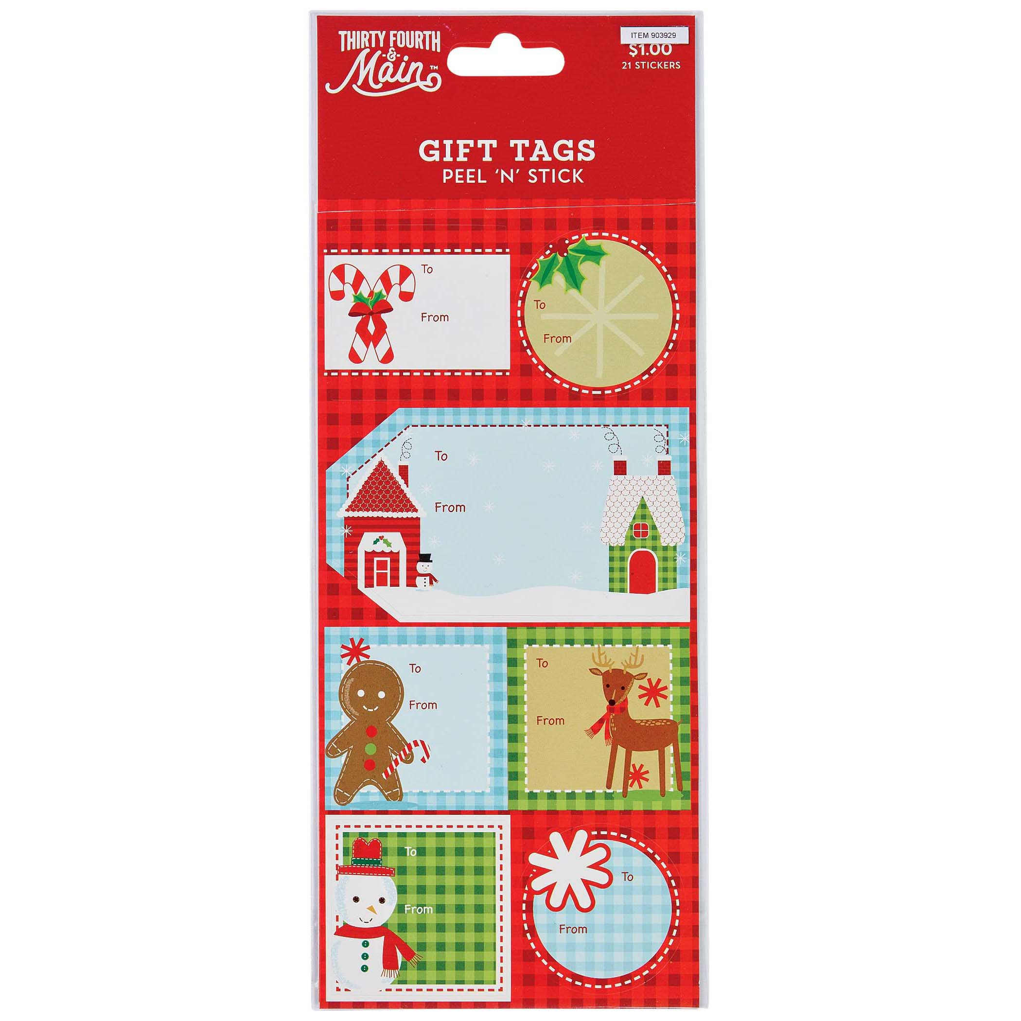 Thirty Fourth & Main Plaid Gift Tags - Shop Gift wrap at H-E-B