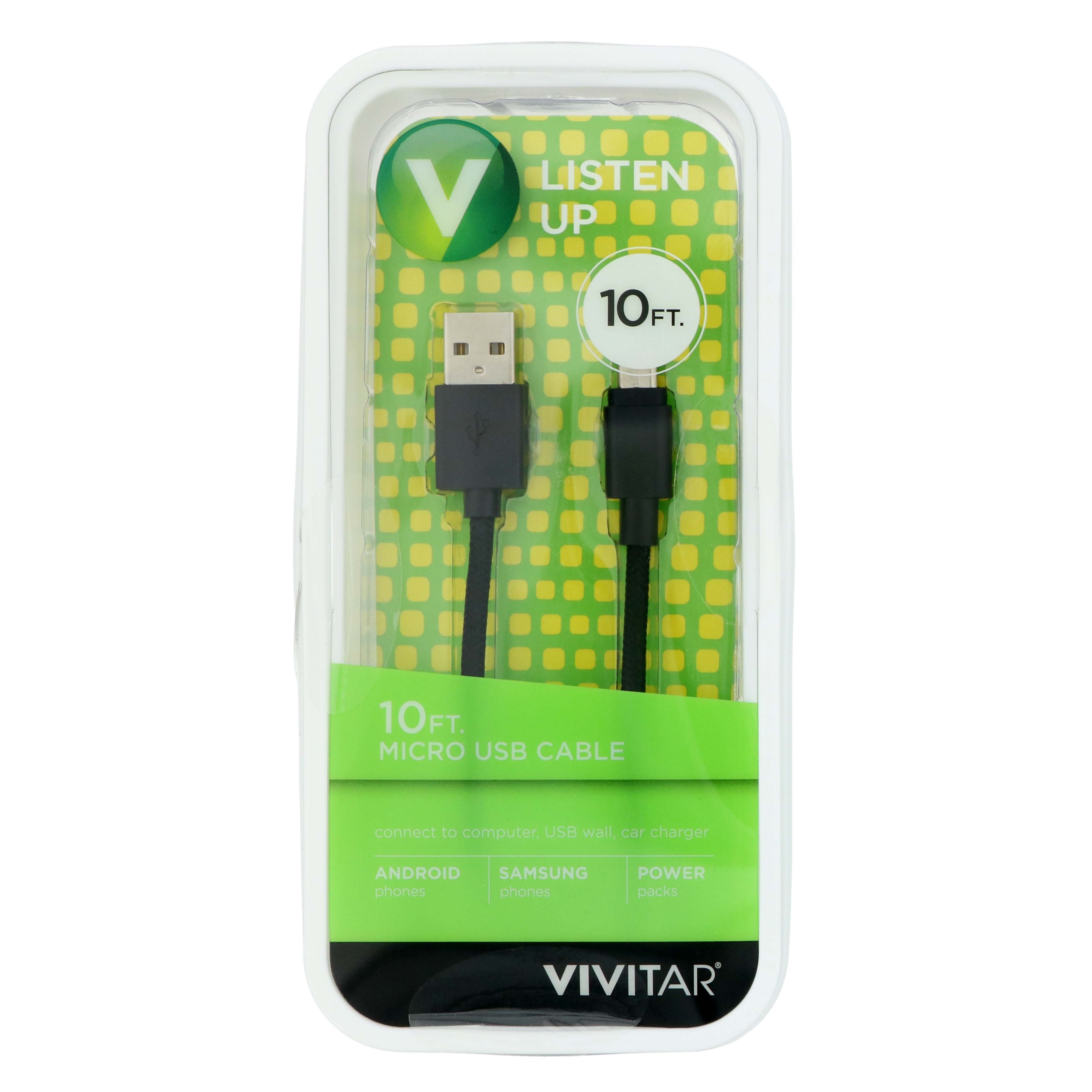 Vivitar Mobile Candy Micro Cable - Shop Phone chargers at H-E-B