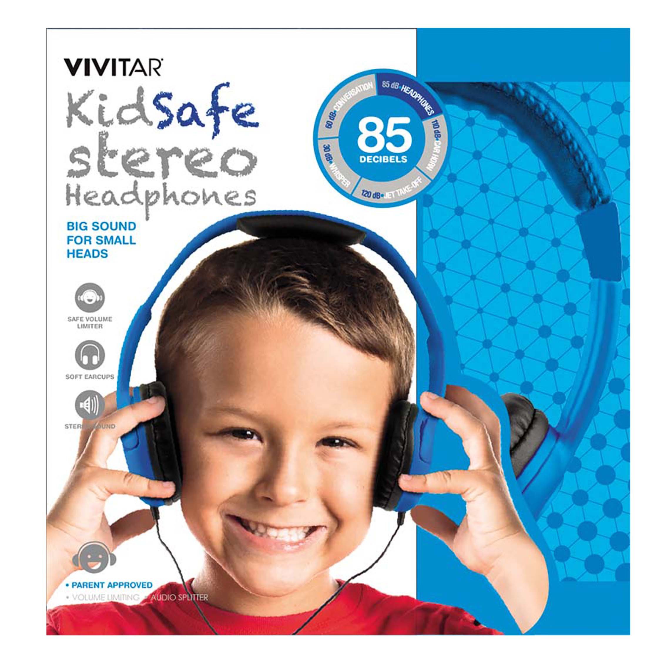 Vivitar Blue Kids Safe Stereo Headphones - Shop Electronics at H-E-B