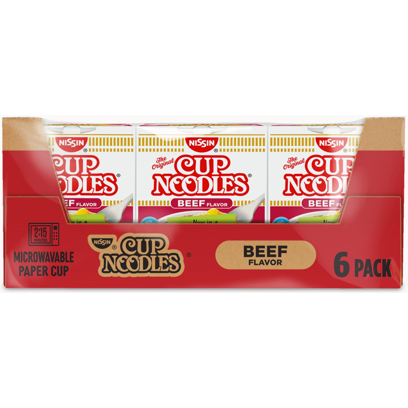 Nissin Beef Cup Noodles Value Pack - Shop Soups & Chili at H-E-B