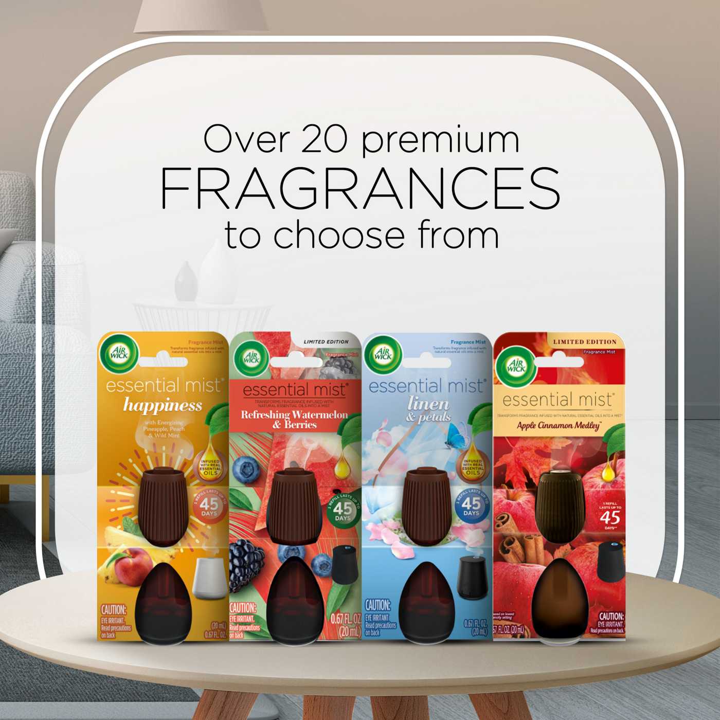 Air Wick Essential Mist Starter Kit, Essential Oil Diffuser Air ...