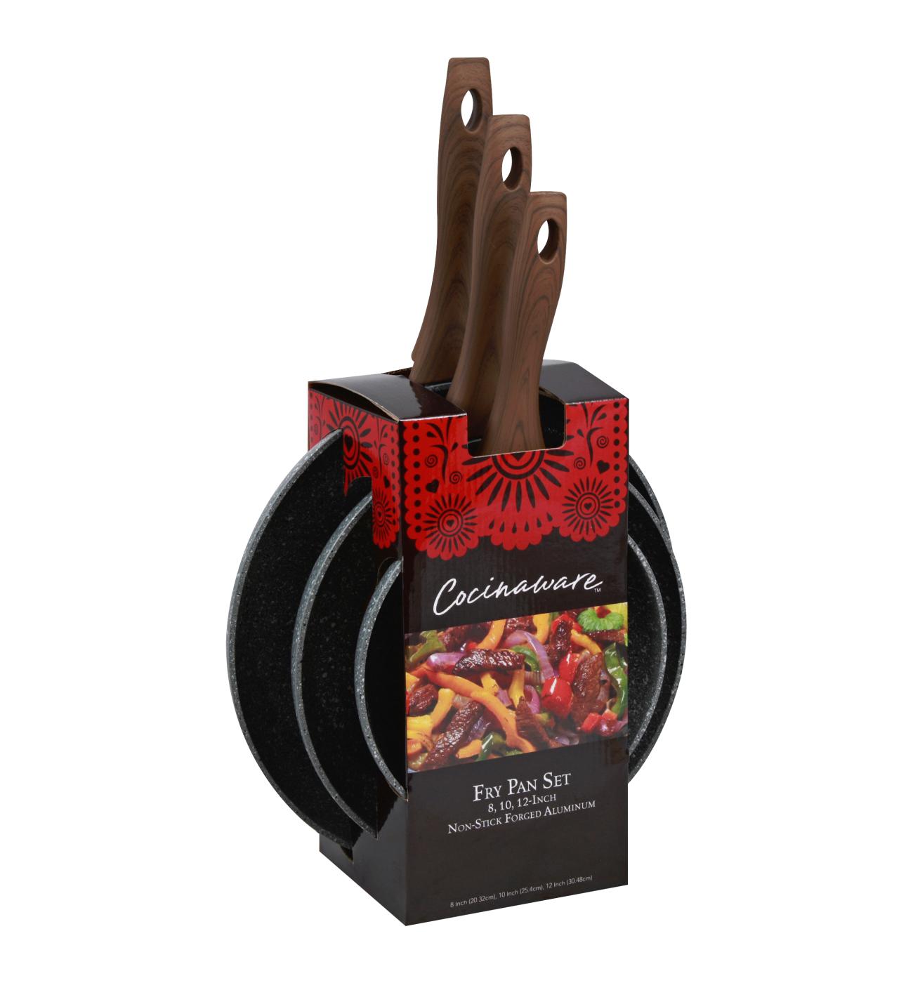 Cocinaware Forged Marble Non-Stick Fry Pan Set - Shop Frying pans ...