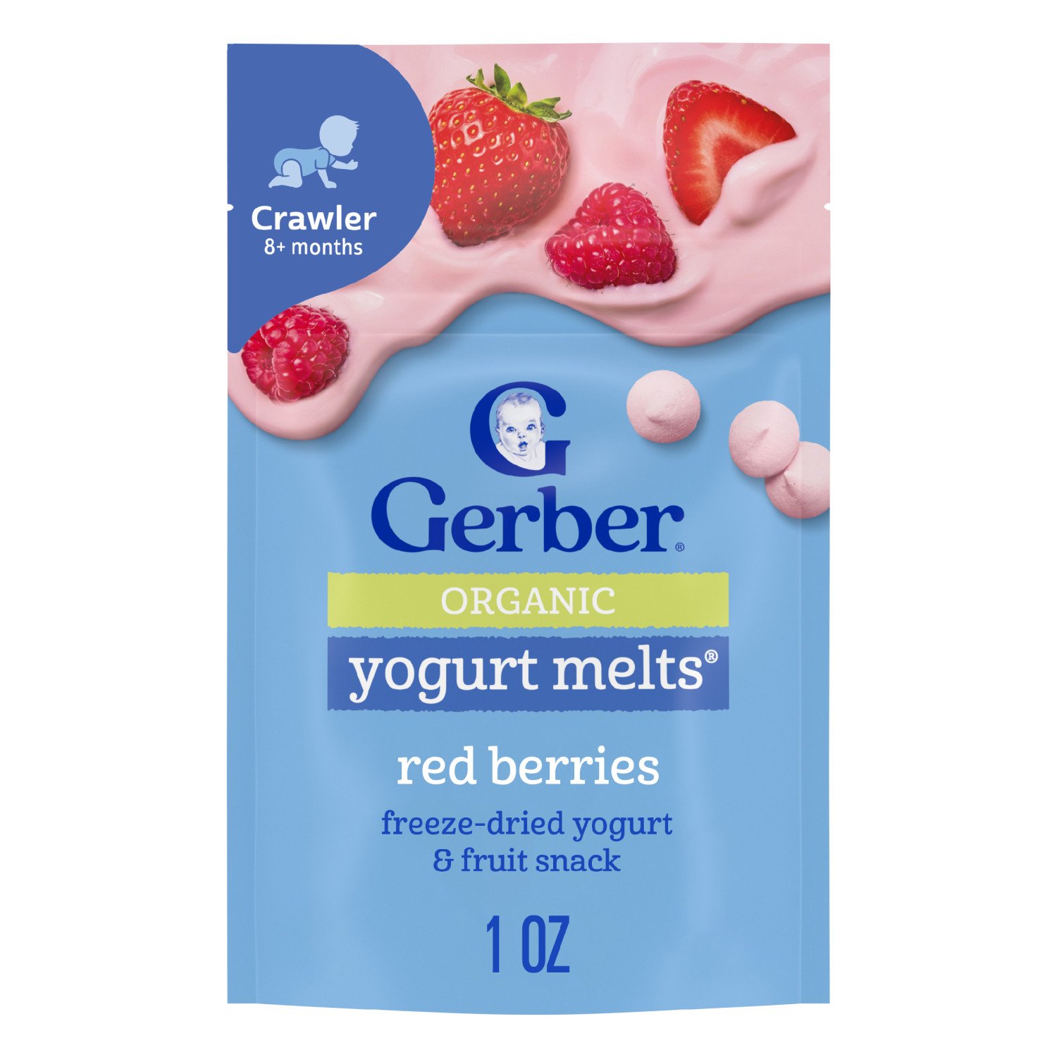 Gerber Organics for Baby Yogurt Melts - Red Berries - Shop Toddler food ...