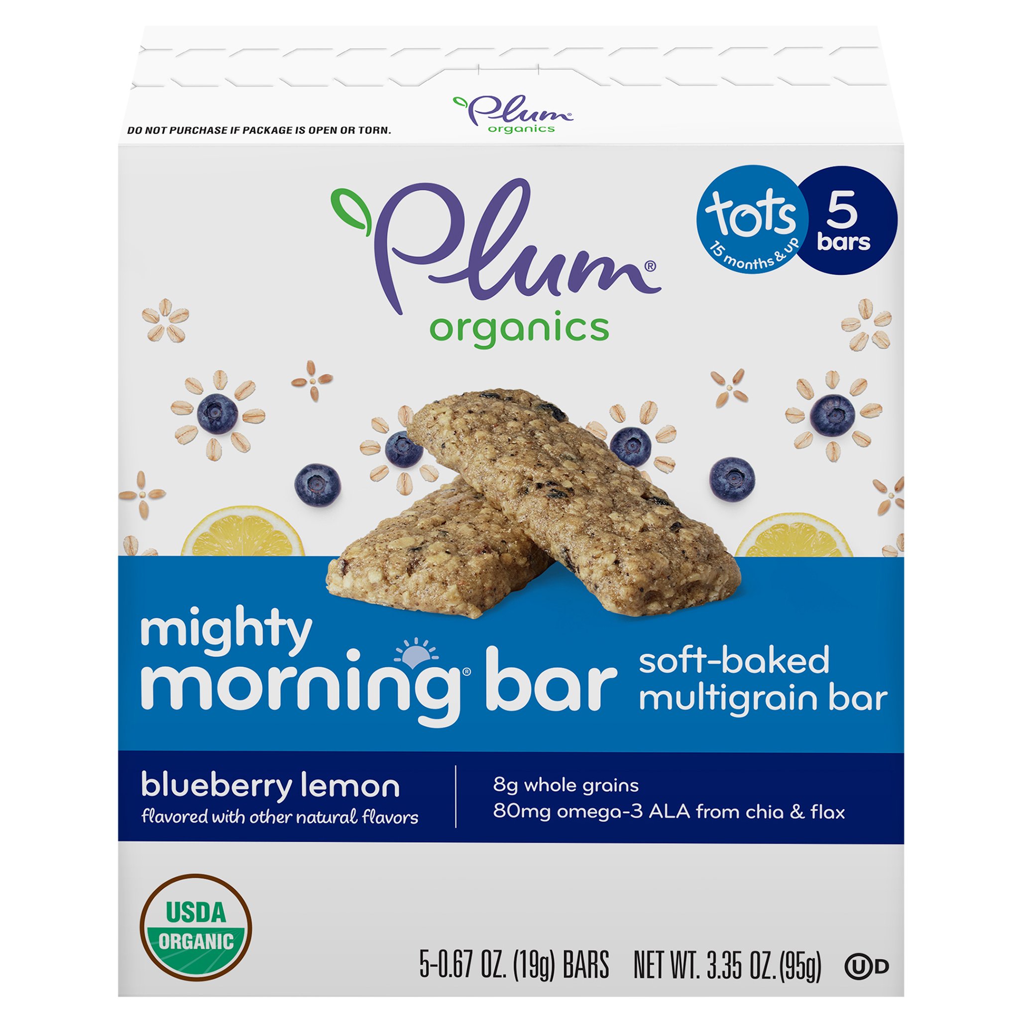 Plum Organics Mighty Morning Bars - Blueberry Lemon - Shop Toddler food ...
