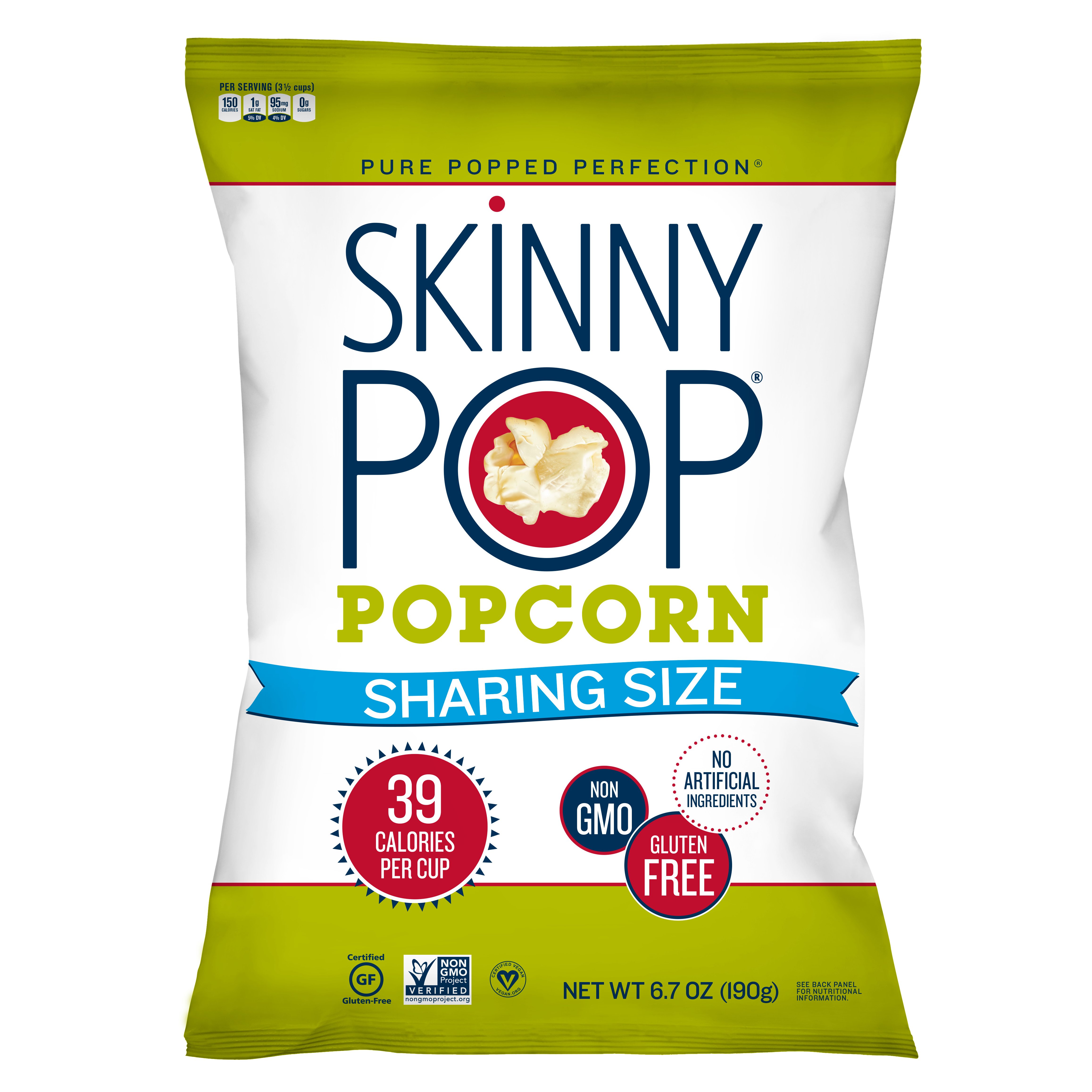 SkinnyPop Original Popcorn Sharing Size - Shop Popcorn at H-E-B