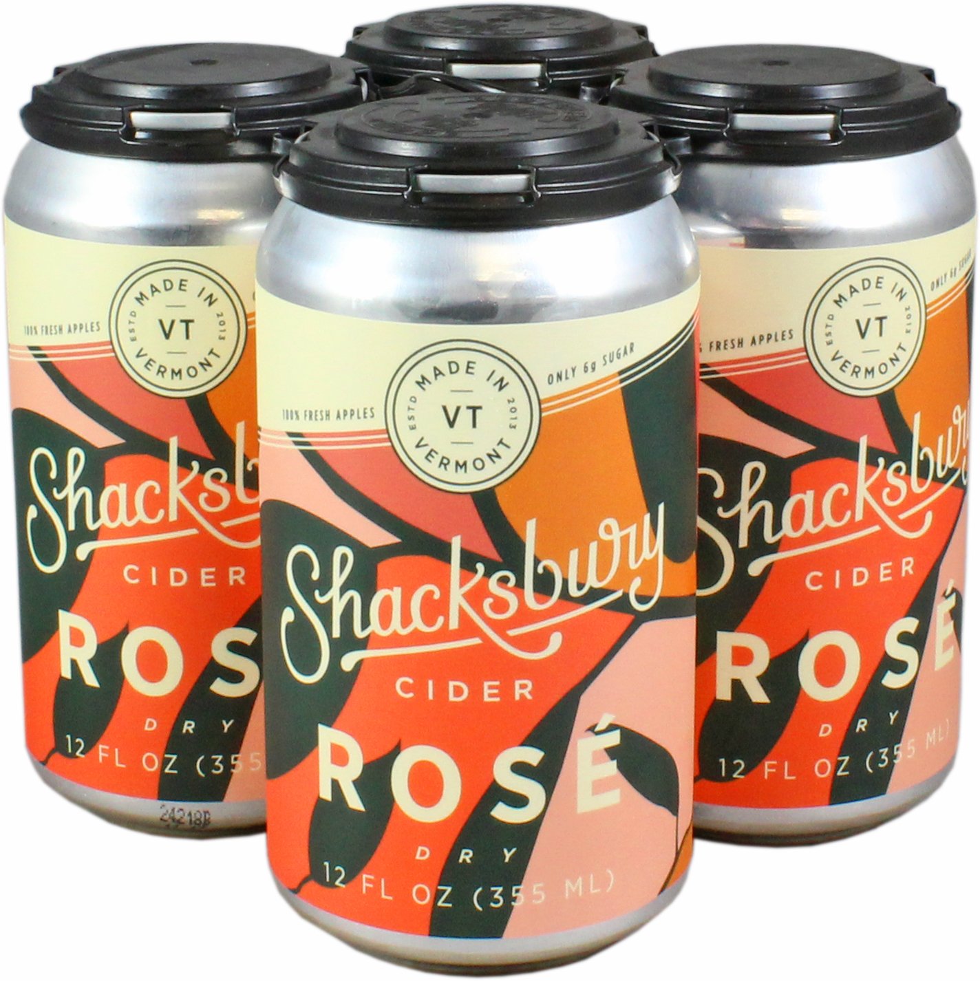 Shacksbury Dry Rose Cider 4 pk Cans, 12 oz | Central Market - Really ...