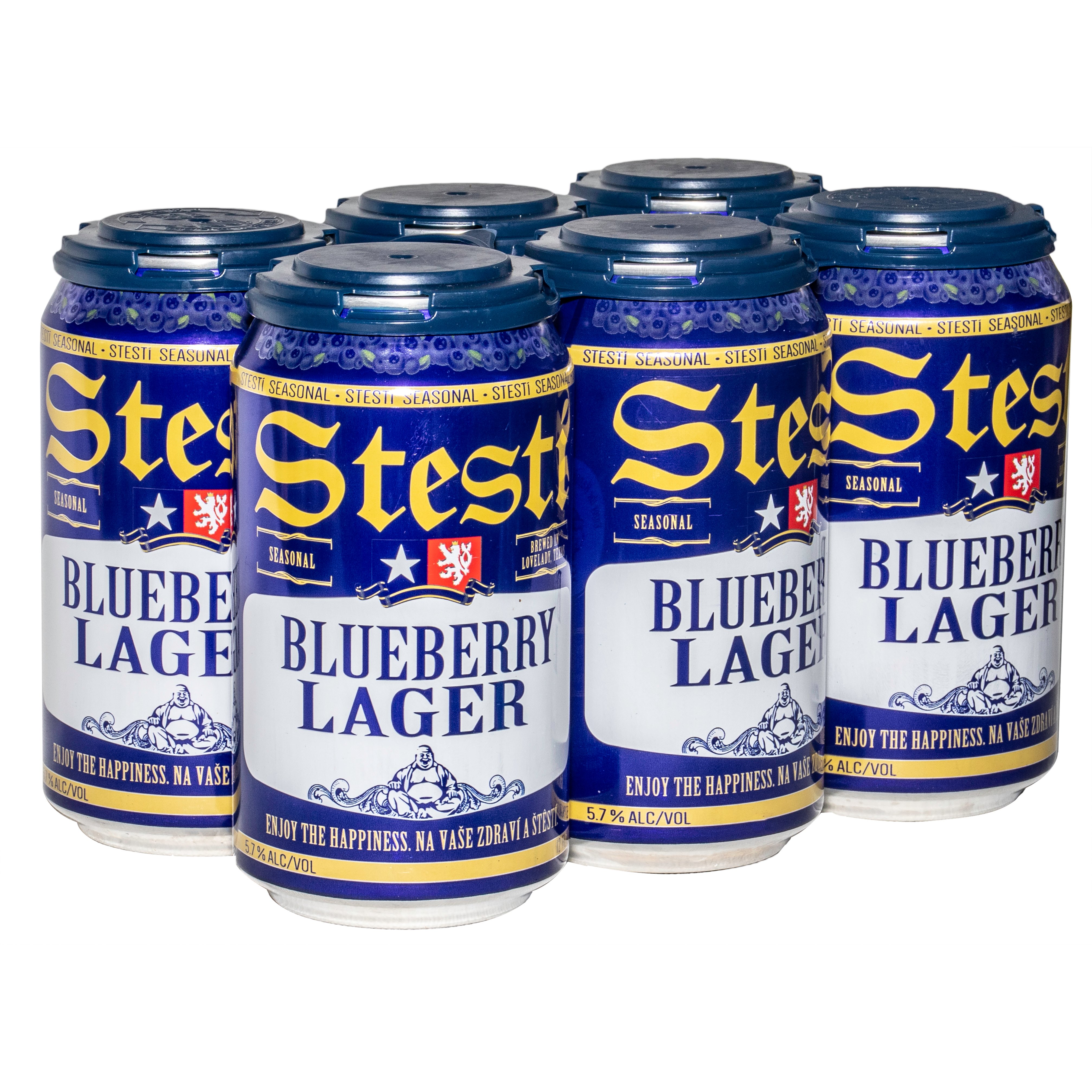 Stesti Blueberry Lager Craft Beer 6 pk Cans - Shop Beer at H-E-B