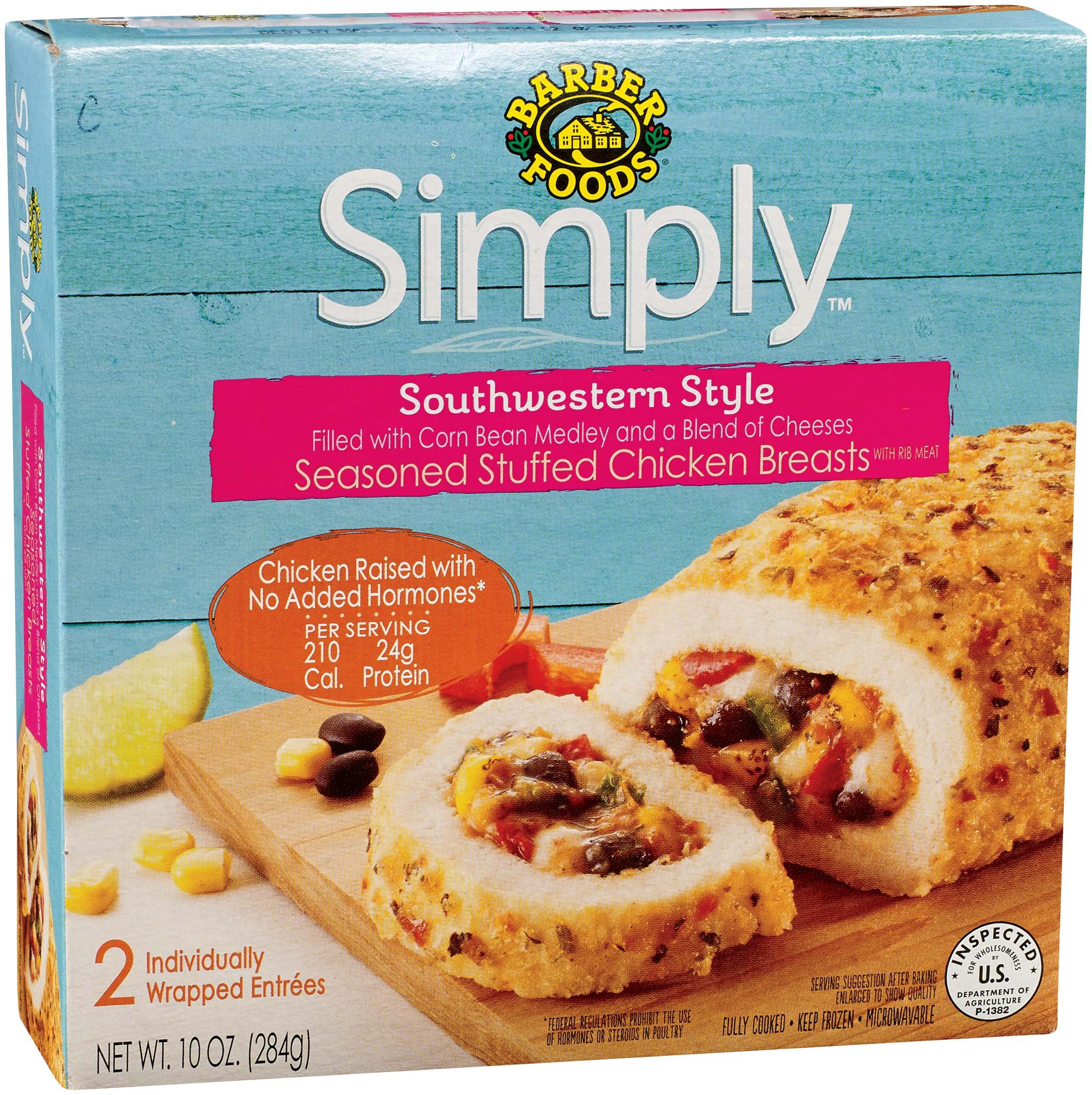 Barber Foods Simply Southwestern Style Stuffed Chicken Breasts - Shop ...