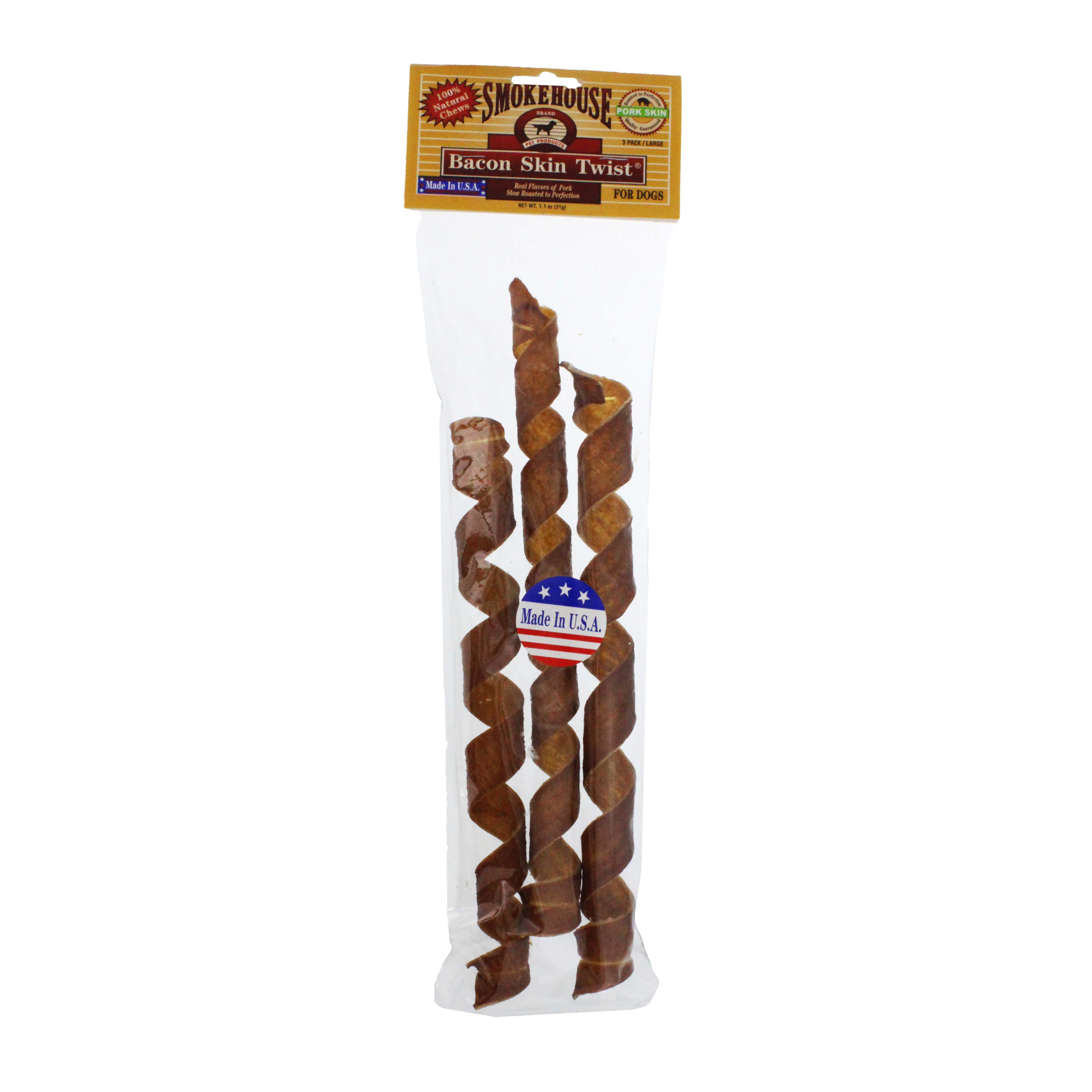 Smokehouse Large Bacon Skin Twist - Shop Bones & rawhides at H-E-B