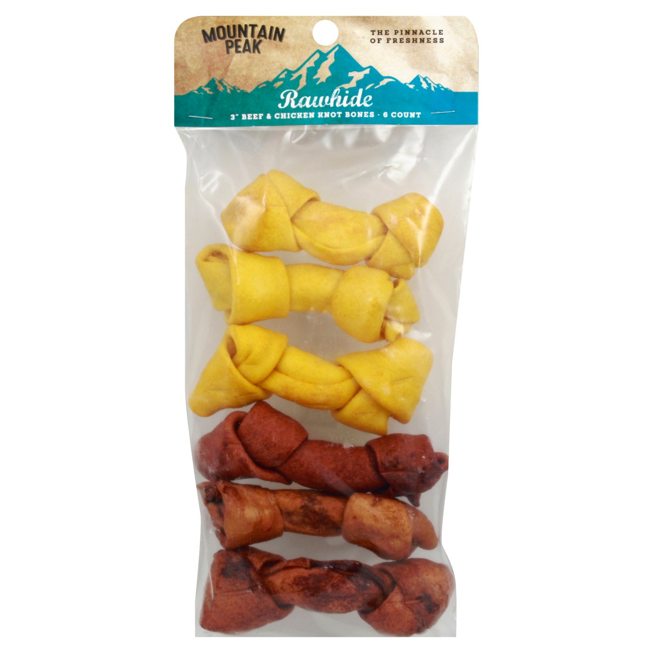 Mountain Peak Knotted Rawhide Beef & Chicken Bones - Shop Bones ...