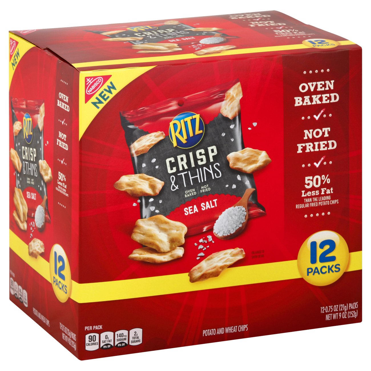 Nabisco Ritz Sea Salt Crisp & Thins - Shop Crackers & breadsticks at H-E-B