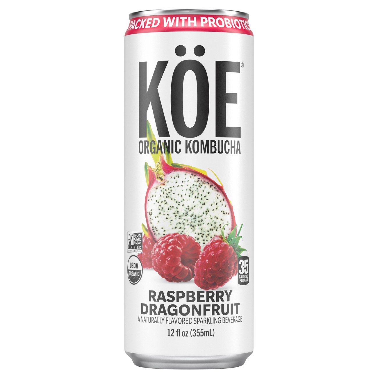 KOE Organic Raspberry Dragonfruit Kombucha - Shop Tea at H-E-B
