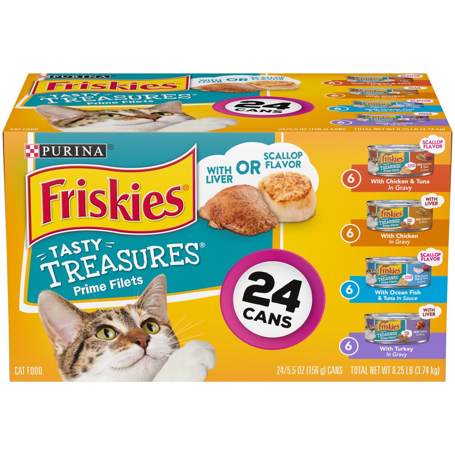 Friskies Purina Friskies Gravy Wet Cat Food Variety Pack, Tasty ...