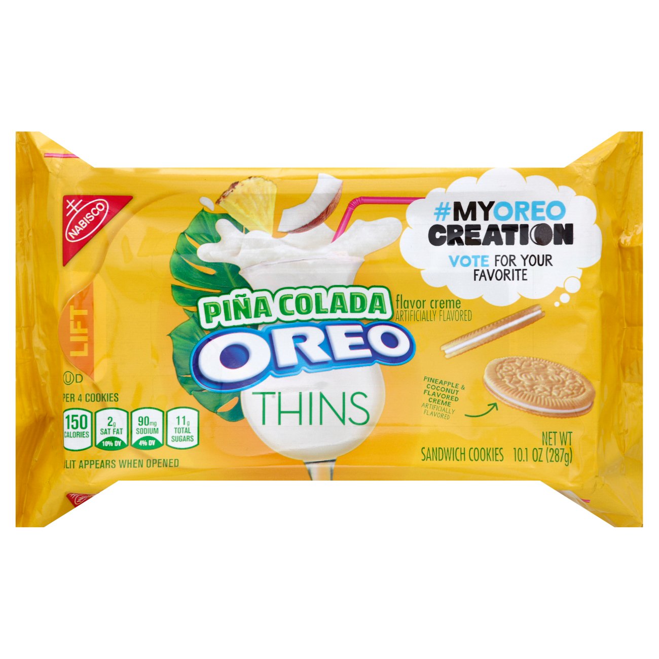 Nabisco Oreo Thins Pina Colada Sandwich Cookies - Shop Cookies at H-E-B