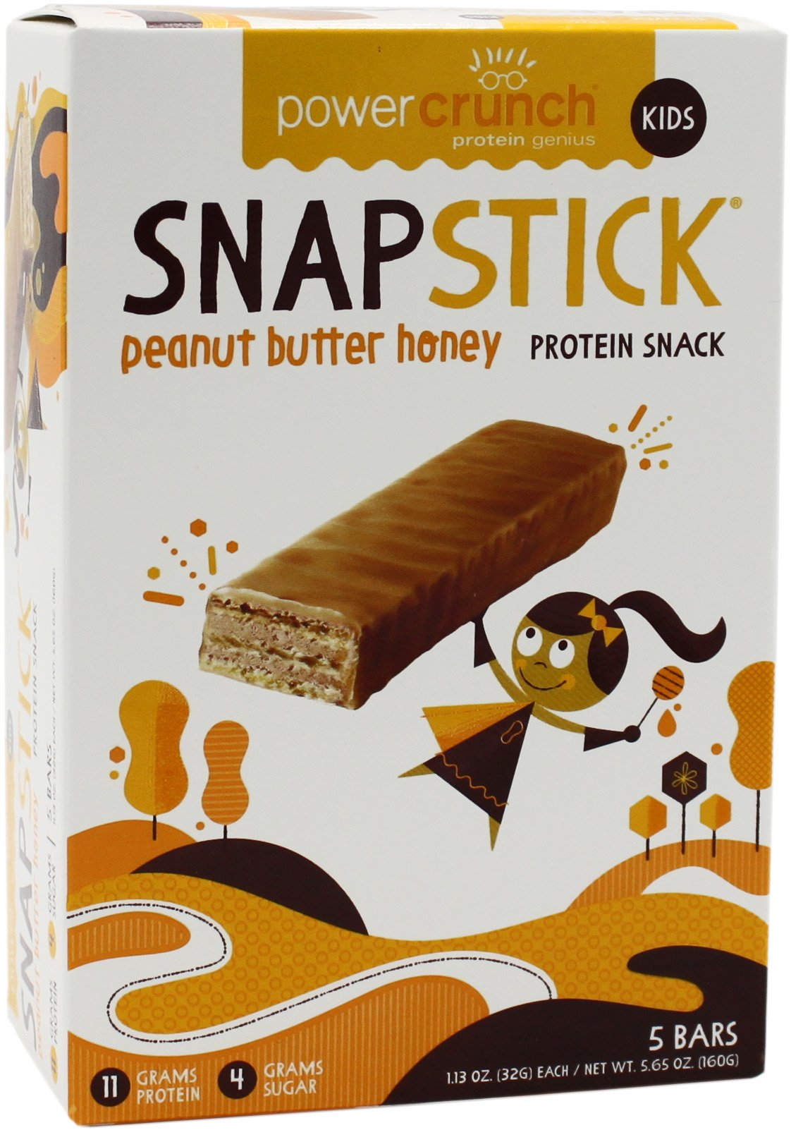 Power Crunch Kids Snapstick Peanut Butter Honey Protein Bars - Shop ...